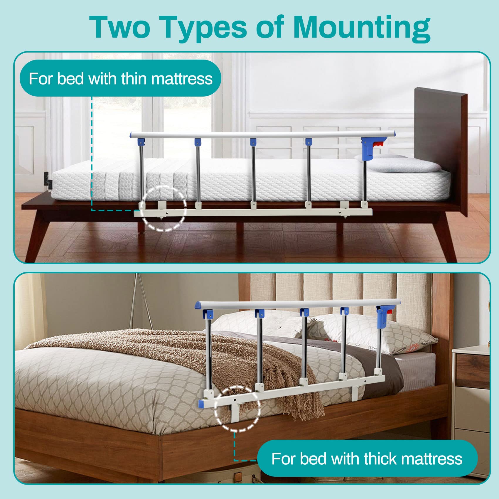 Bed Rails for Elderly Adults,Bed Side Rails for Seniors Elderly Adults ...