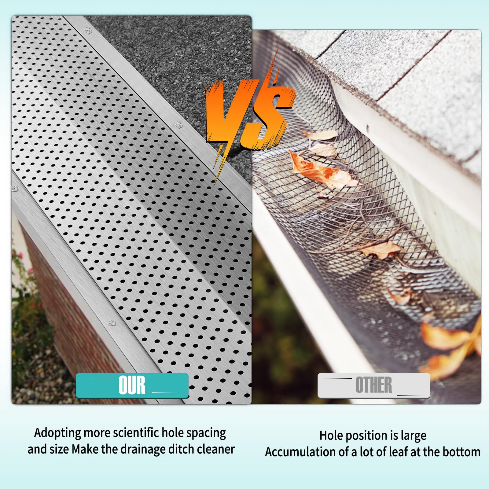 Snapklik.com : Gutter Guard 6 Inch - 25 Pack