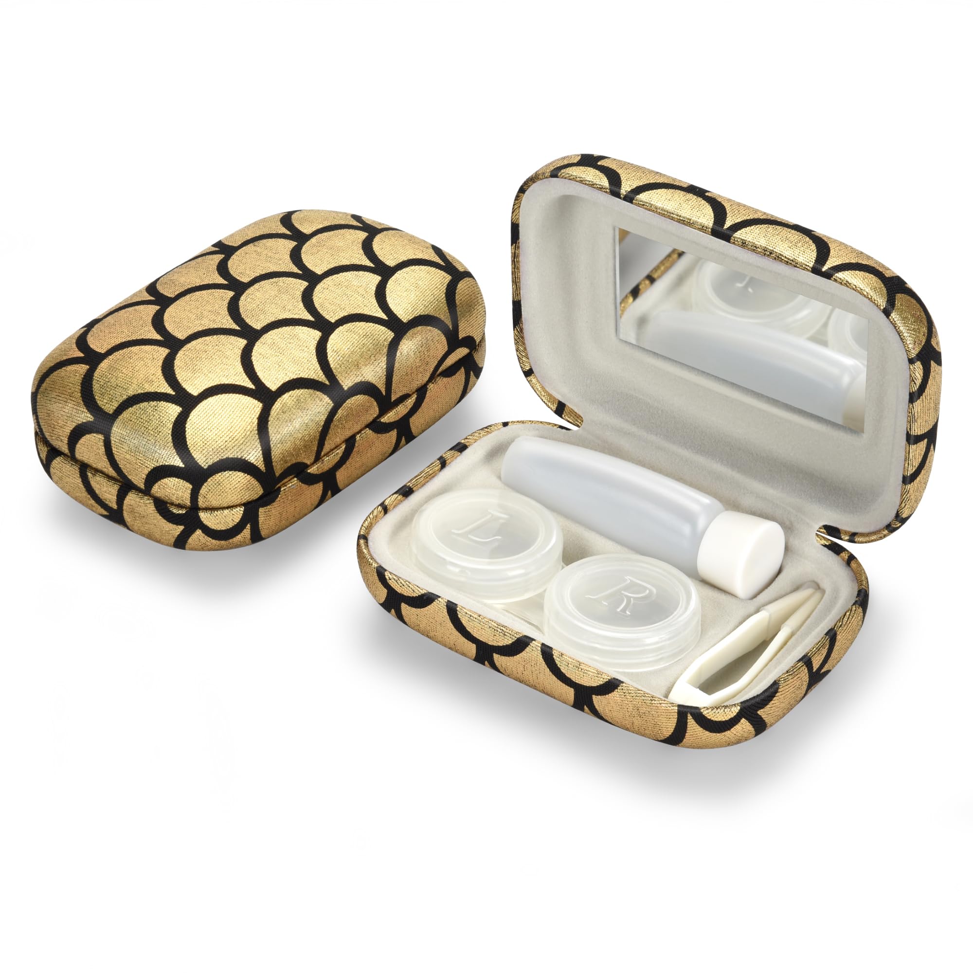 Amazon.com : Muf Fish Scale Contact Lens Case,Portable Contact Lens ...