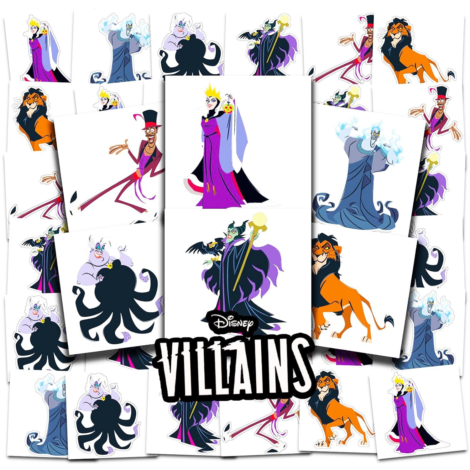 Amazon.com : Disney Villains Tattoos Party Favors Bundle ~ 72 ...