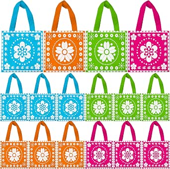 Amazon.com: WPDISCZ 20 PCS Non-Woven Bags Mini Mexican Cinco De Mayo ...