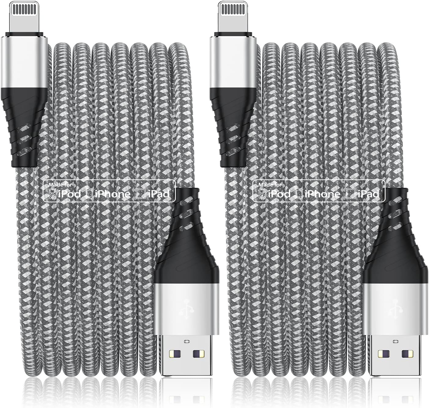 Amazon.com: Fashia Long iPhone Charger Cord 10 FT, [MFI Certified] 10 ...