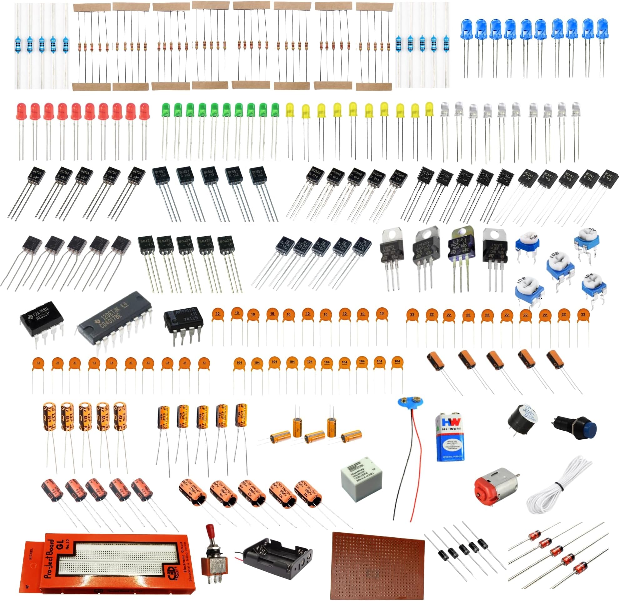 Electronic Spices DIY Starter Kit with Breadboard | LEDs | Resistors ...