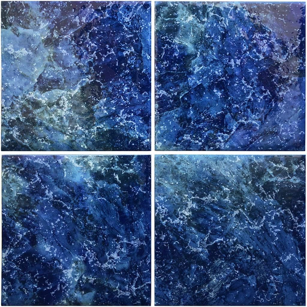 AquaTiles Porcelain Mosaic Tile Hawaiian Blue for Swimming Pool Tile ...