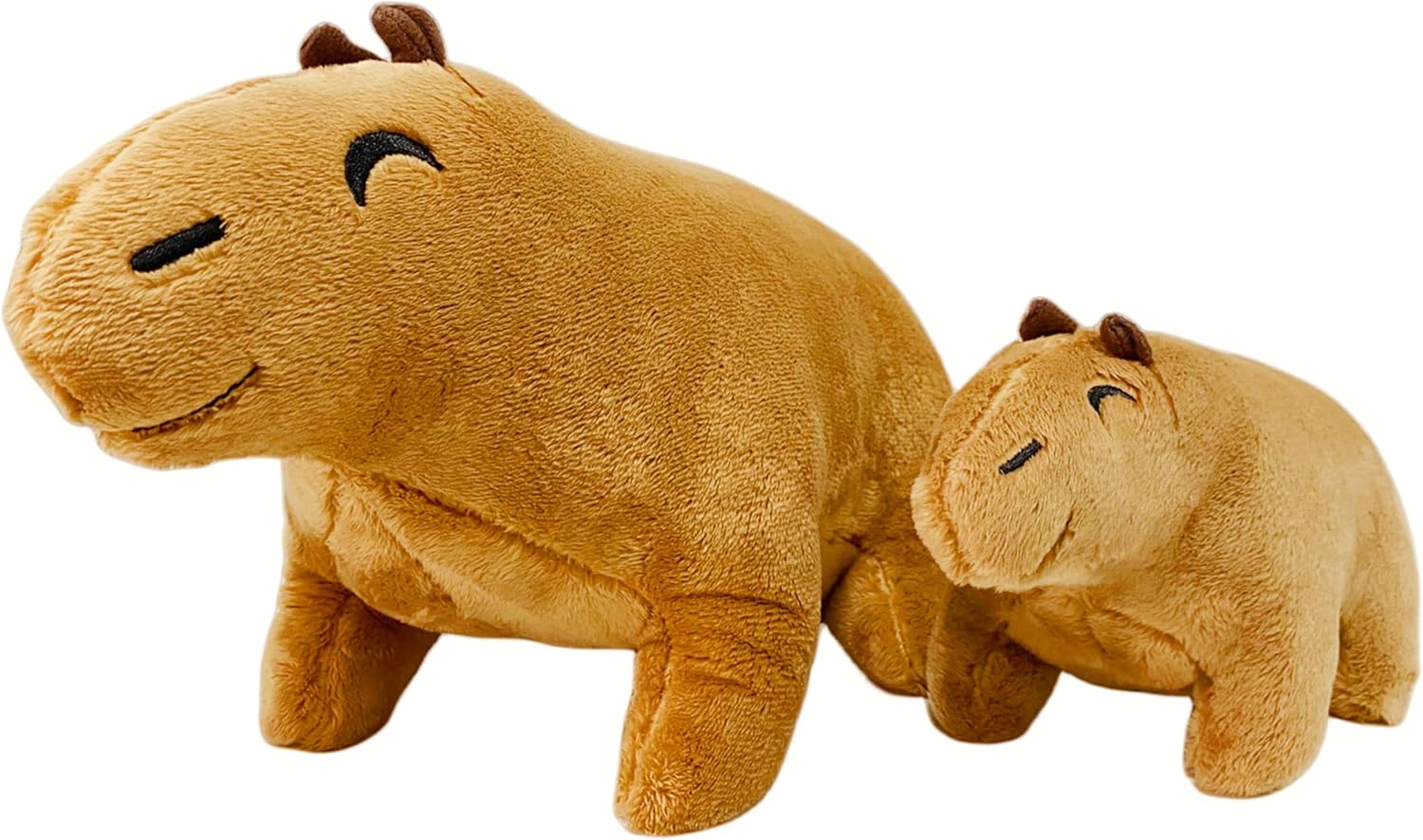 SPIRTUDE 2Pcs Capybara Plush, 11.8" Capybara Stuffed Animal with Baby ...