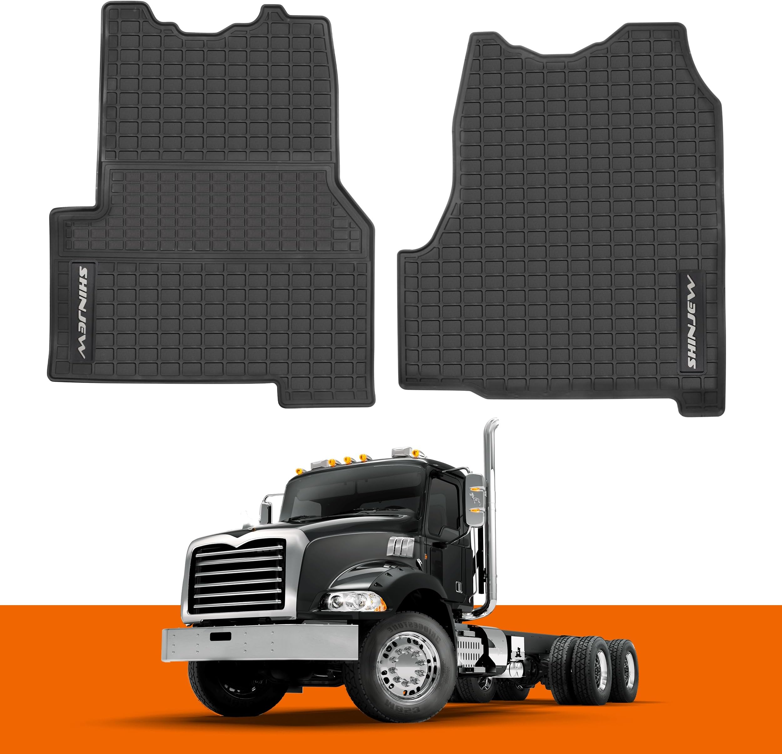 Amazon.com: Mack Truck OEM Rubber Floor Mats/Logo - Granite Pinnacle ...