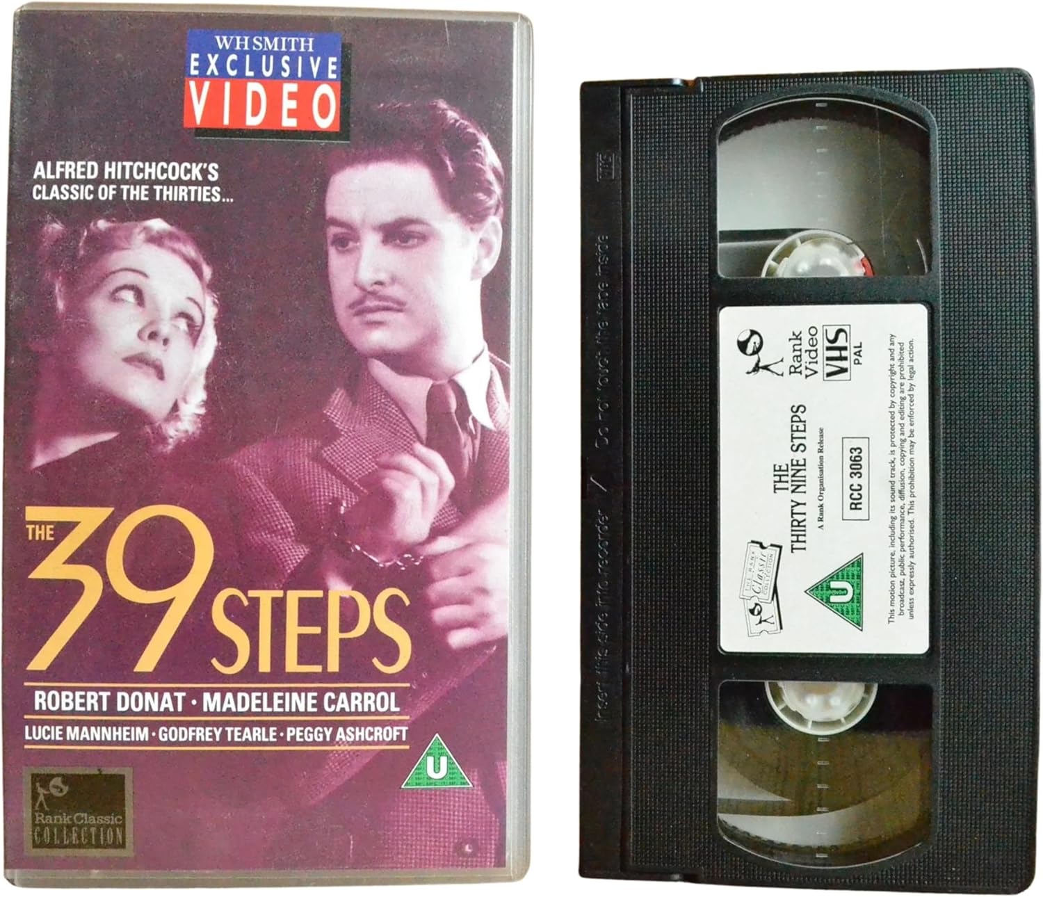 The 39 Steps [VHS] : Robert Donat, Madeleine Carroll, Lucy Mannheim ...