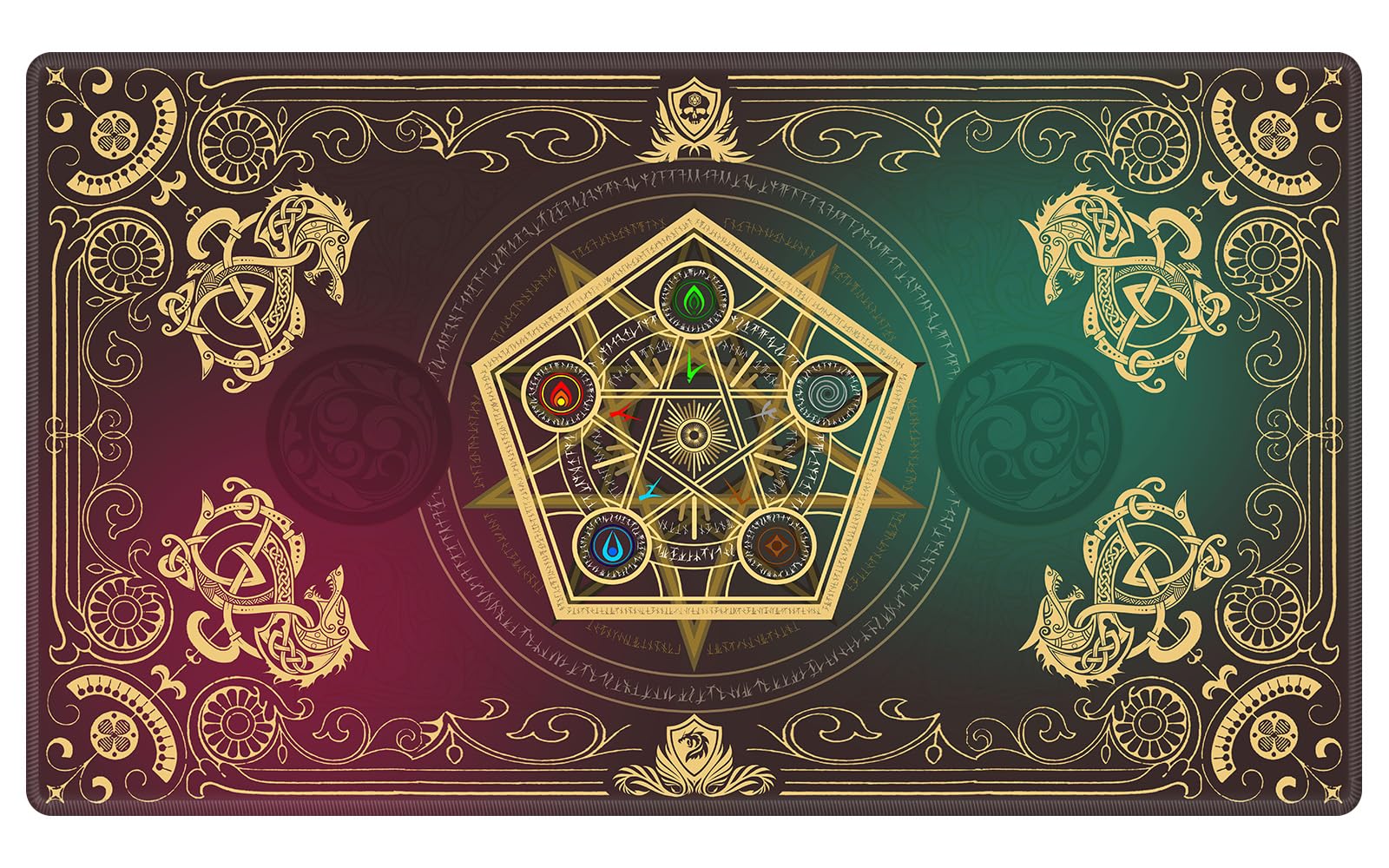 Amazon.com: EDGFRTOIO Playmat with Zones for MTG Card Game Playing ...