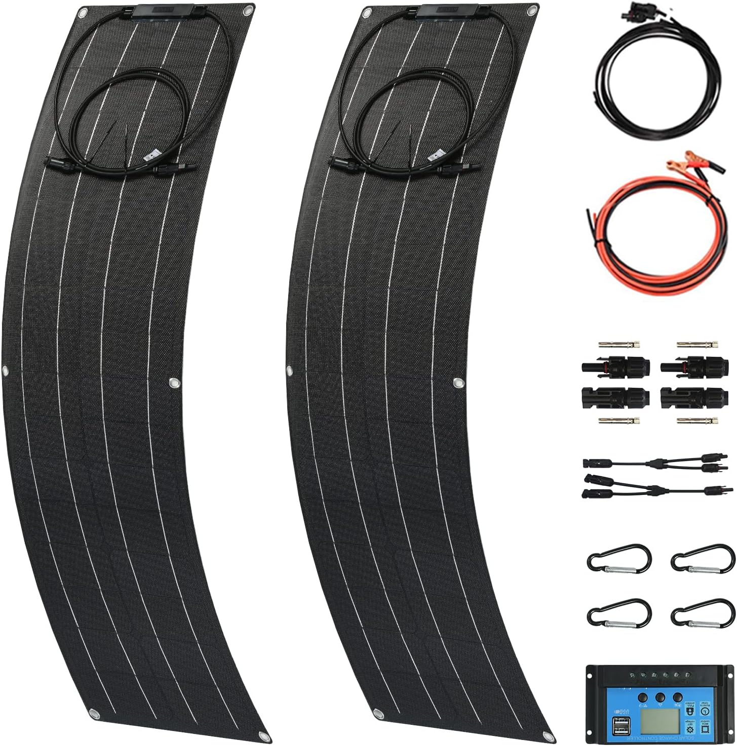 Amazon.com : 600 Watt Solar Panel Kit, with 40A Charge Controller 2 × ...