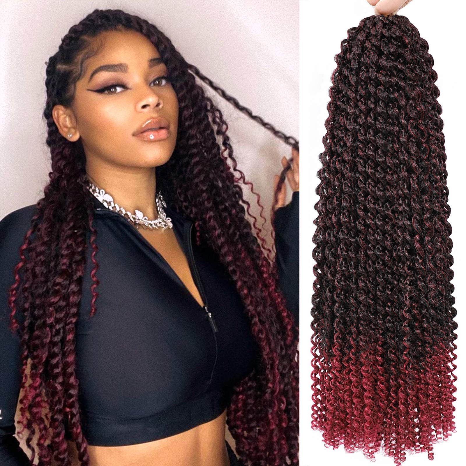 Red Twist Rope Twist Braids