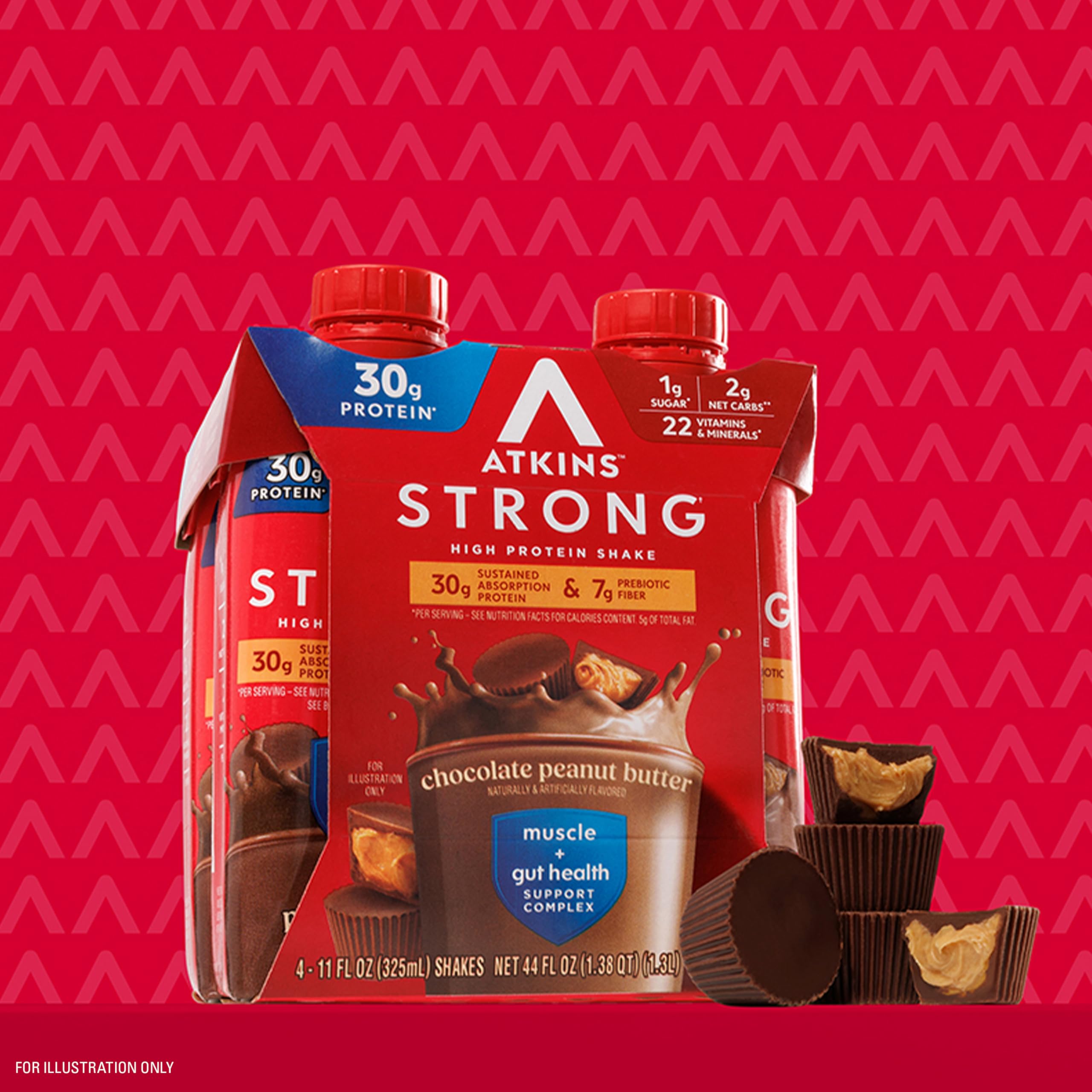 Snapklik.com : Strong High Protein Shake, Chocolate Peanut Butter, 30g ...