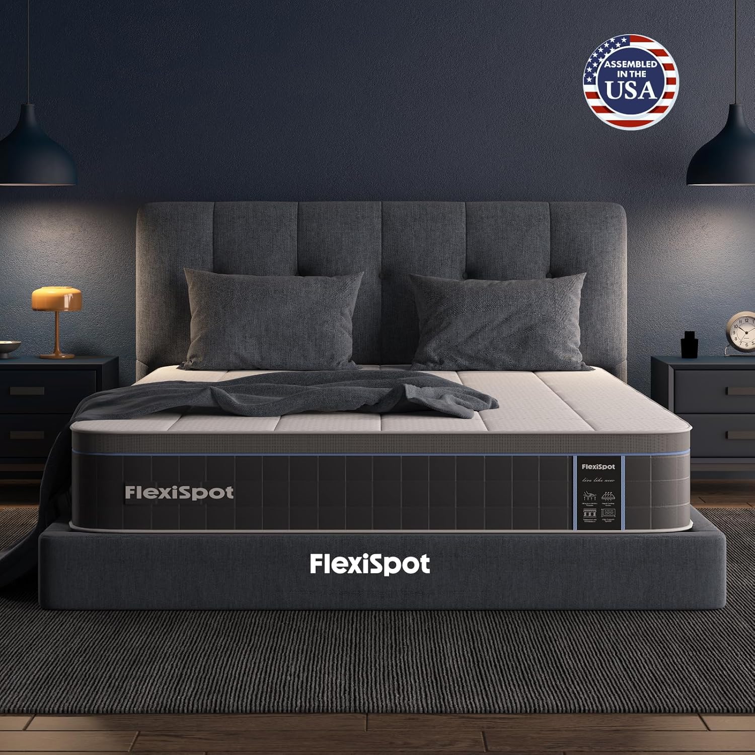 Amazon.com: FLEXISPOT Full Size 13" Medium Firm Hybrid Mattress in a ...