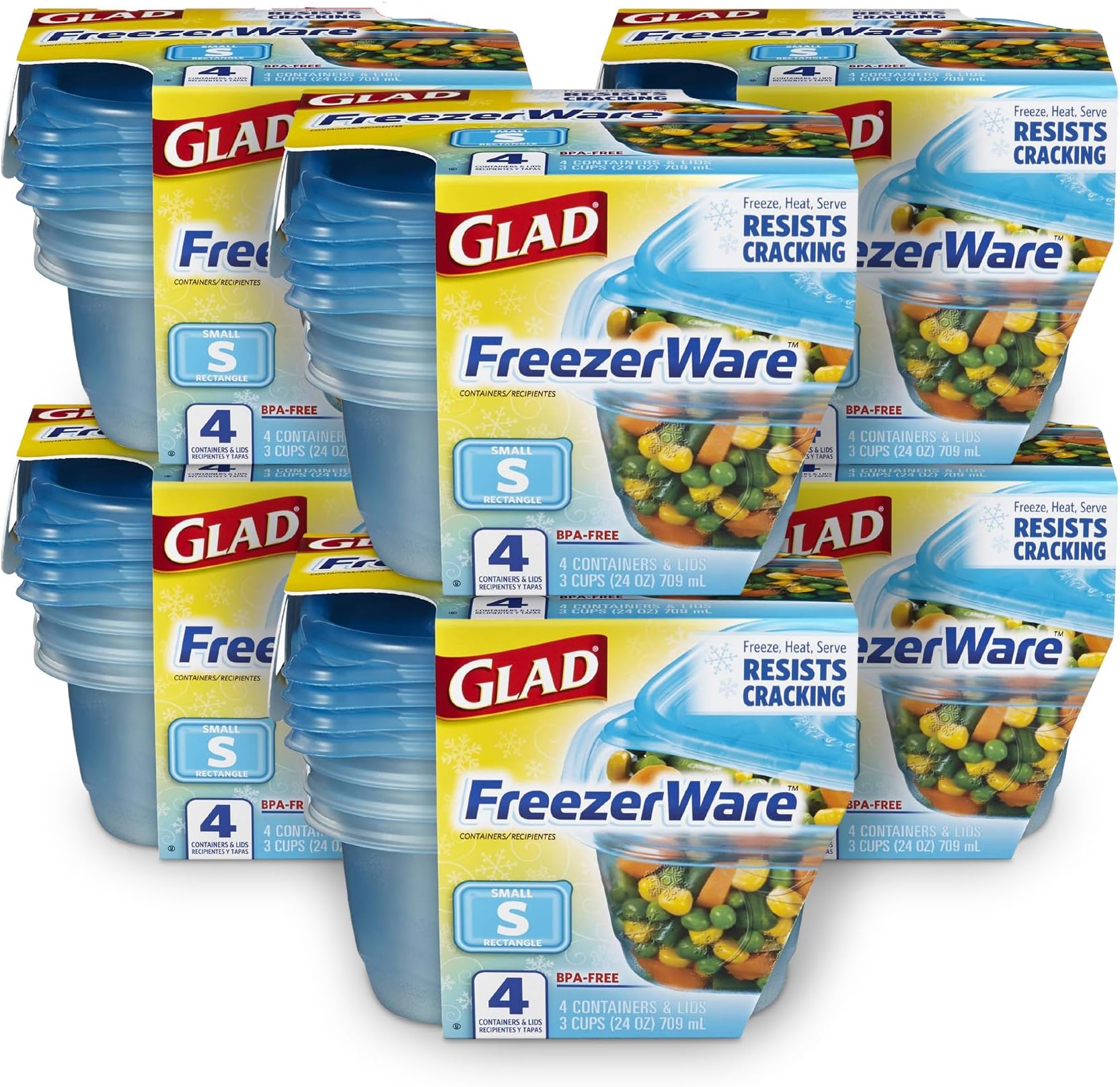 Amazon.com: GladWare Entrée Food Storage Containers with Glad Lock ...