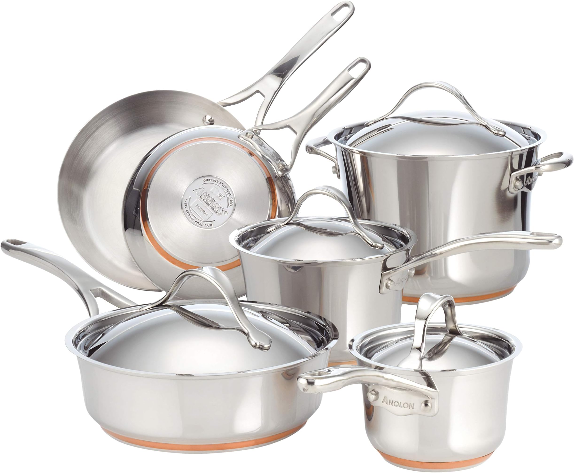 Amazon.com: Calphalon Premier Space-Saving Stainless Steel Pots and ...