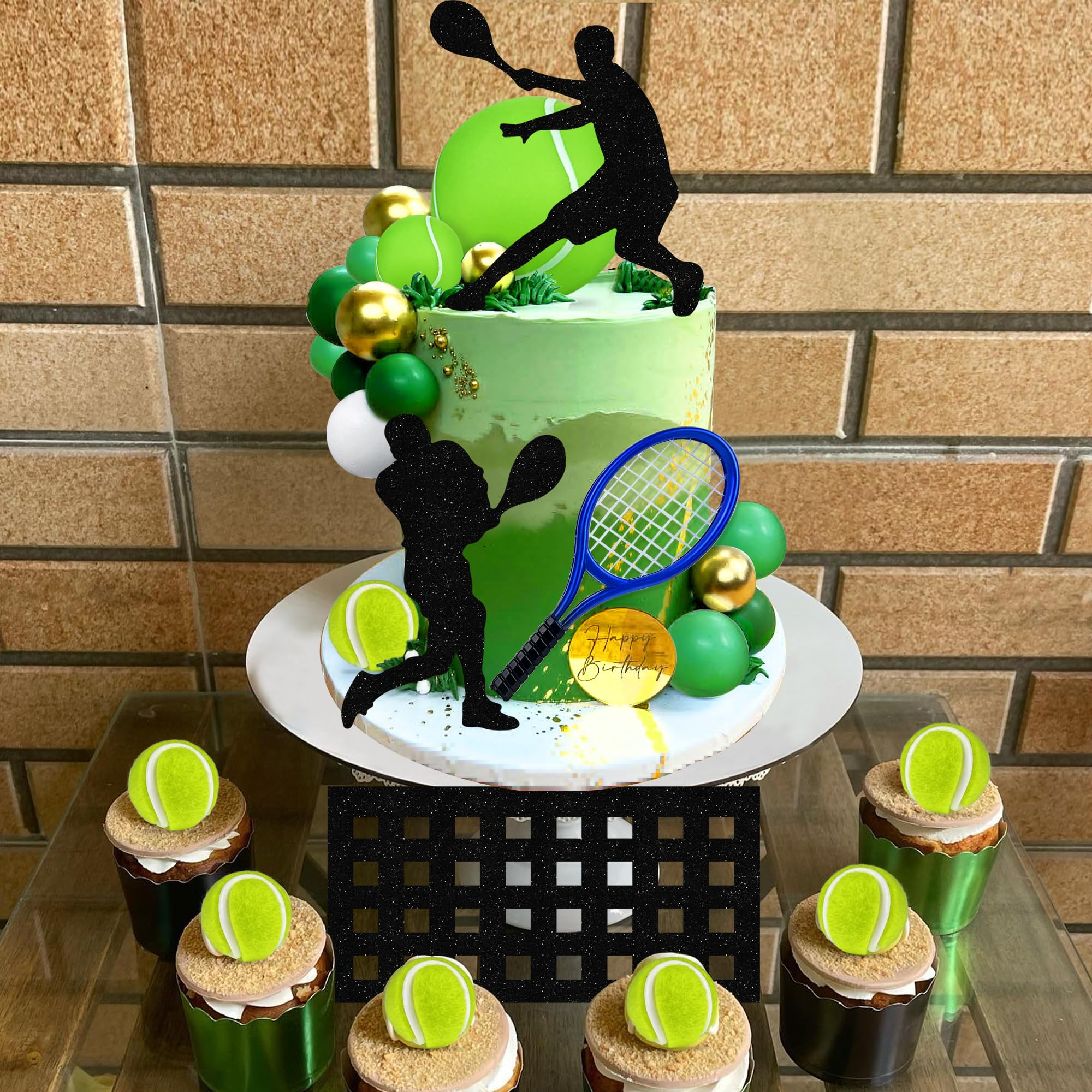 Snapklik.com : 23 PCS Tennis Cake Toppers Sports Ball Cake Decorations ...