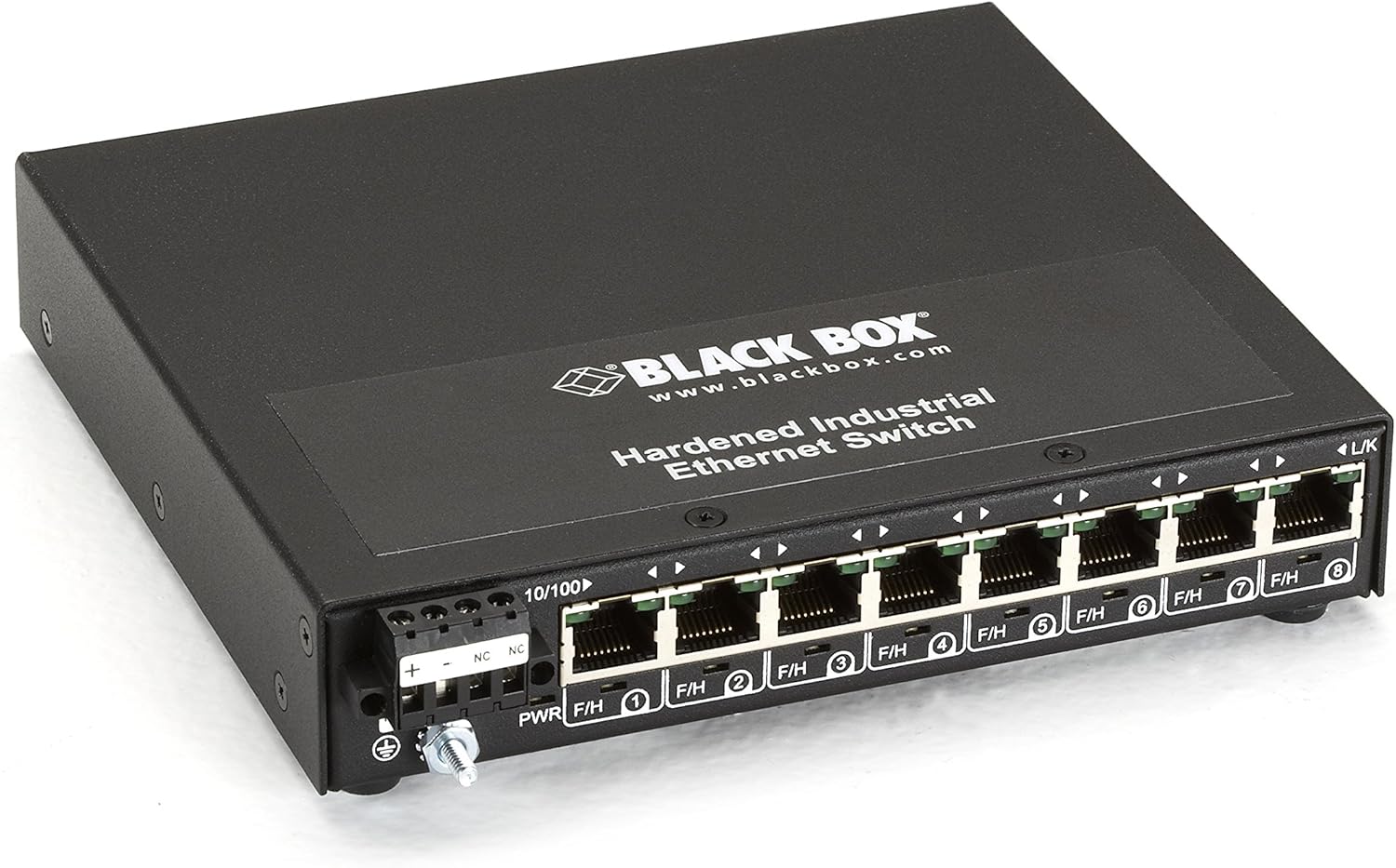 Amazon.com: Black Box 8 Port Industrial Fast Ethernet Switch Hardened ...