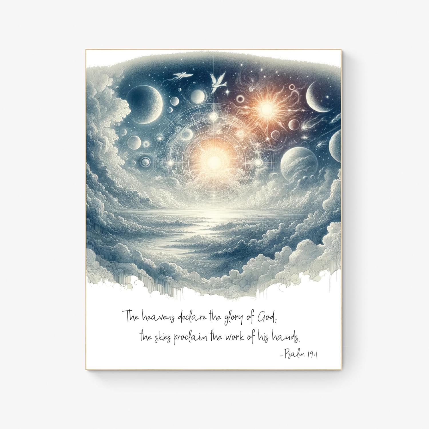 Amazon.com: The Heavens Declare the Glory of God from Psalm 19:1 Cosmos ...