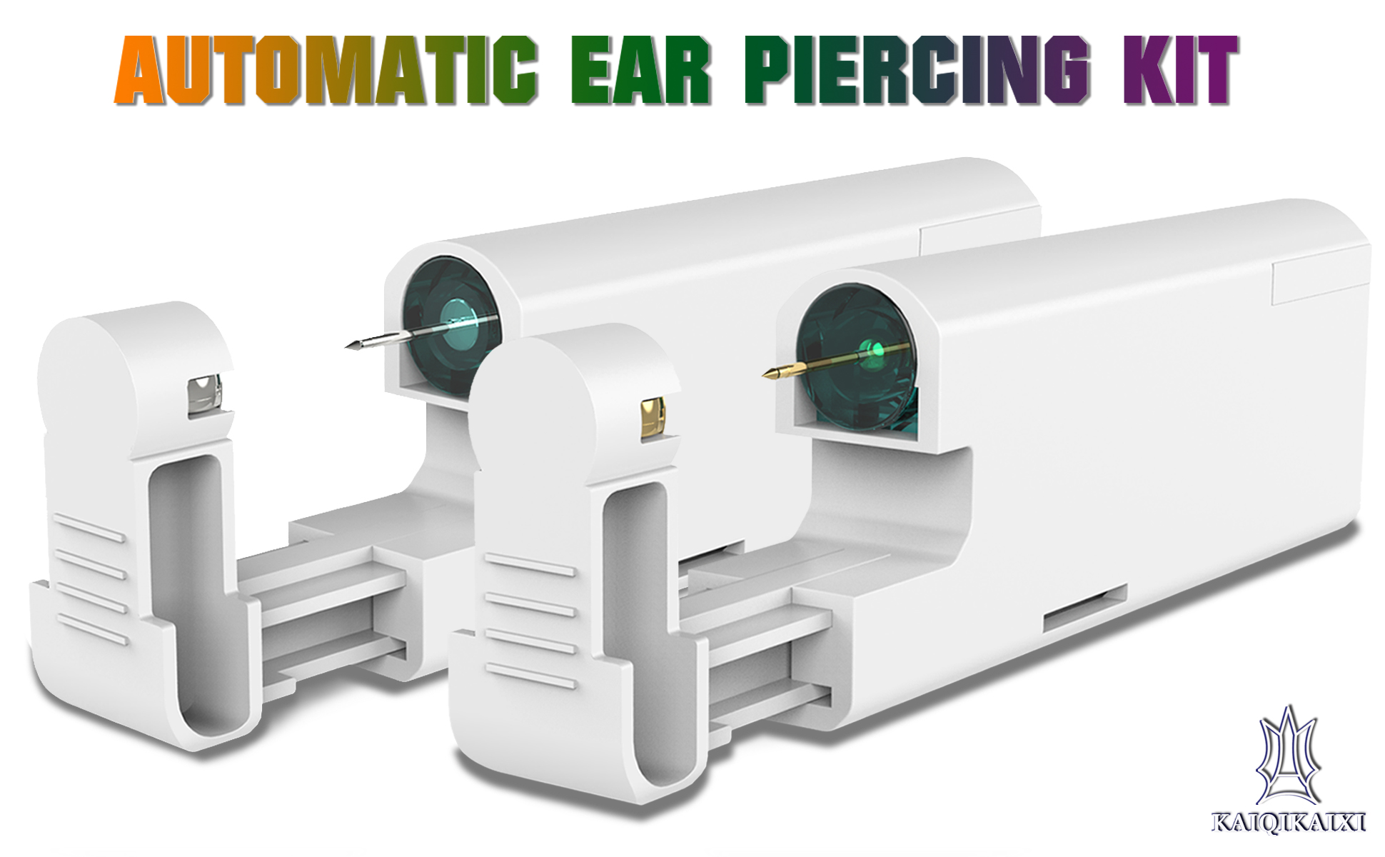 Watch 2Pcs Painless Ear Piercing Kit Ear Nail Gun Disposable on Amazon Live