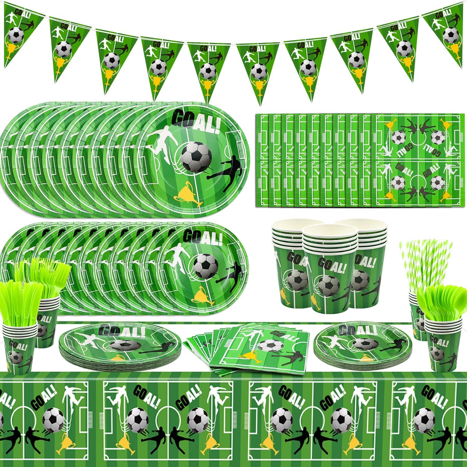 Amazon.com: 240 Pcs Soccer Football Party Favor Soccer Supplies ...
