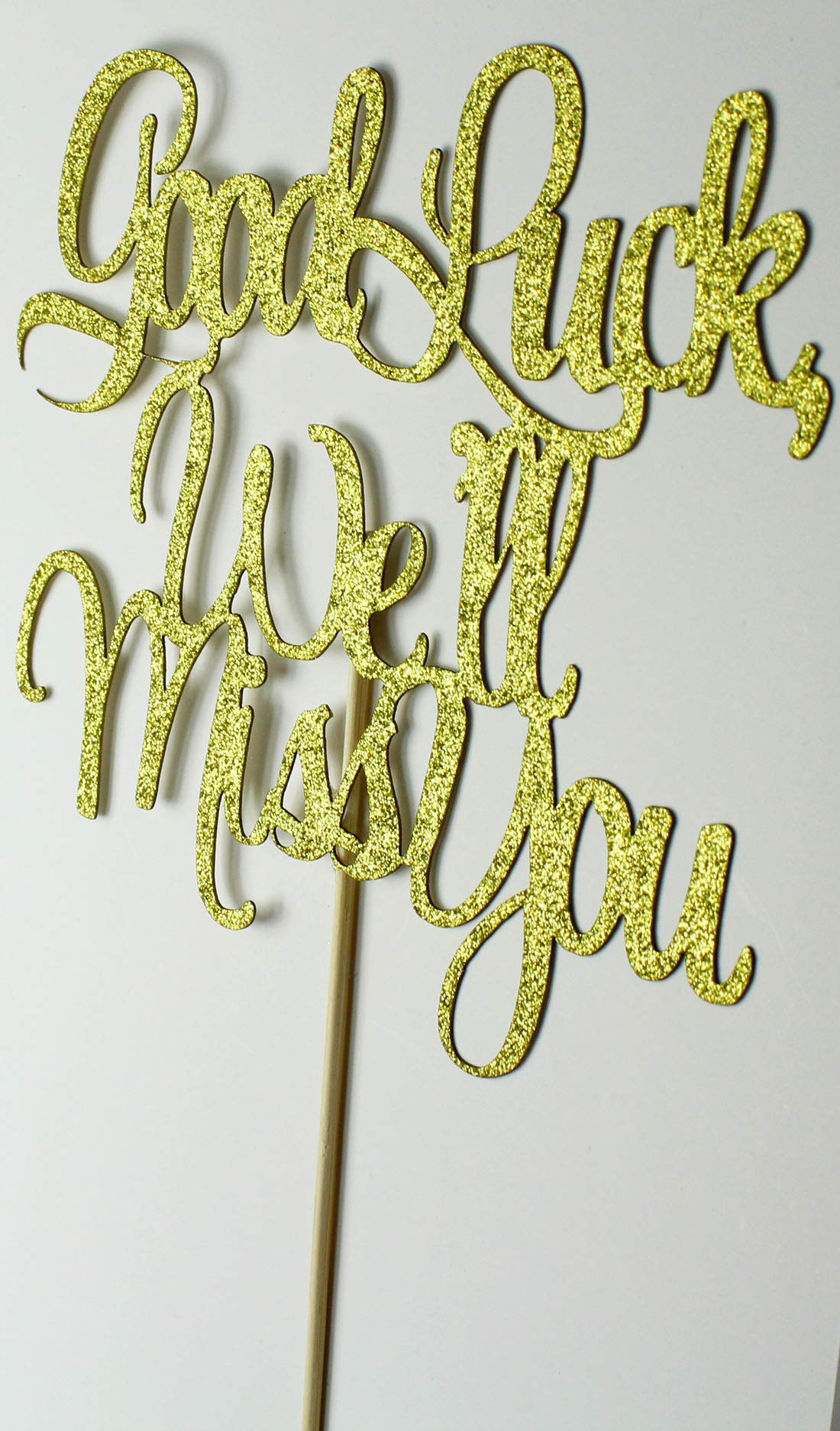 Good Luck Well Miss You Cake Topper Farewell Cake Topper | Desertcart ...