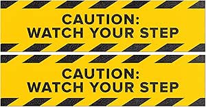 Amazon.com: 2pk Anti Slip Watch Your Step Floor Decals | Caution Wet ...
