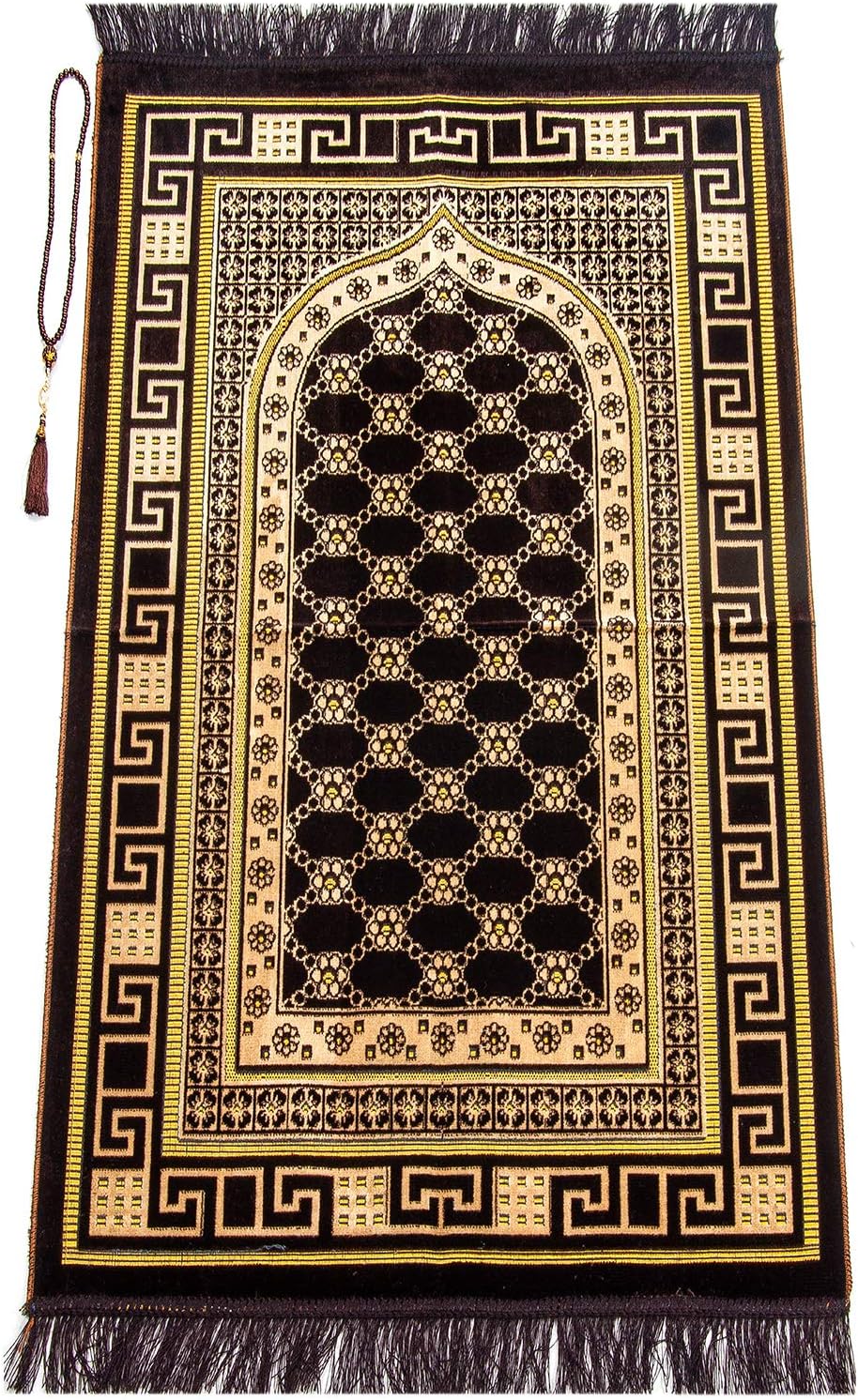 Amazon.com: Gold Case Home Collection Islamic Prayer Mat - Islam ...