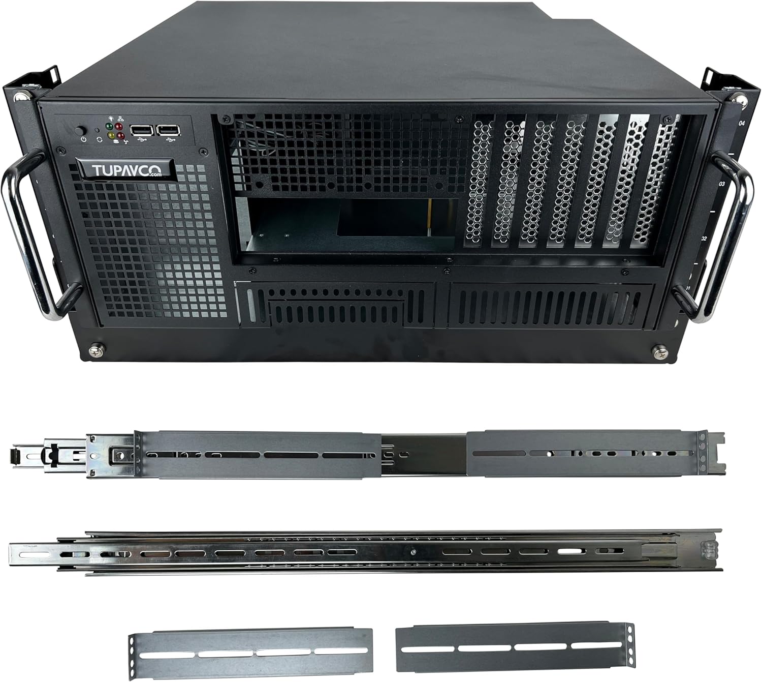 Amazon.com: 4U Server Chassis w/Rackmount Sliding Rails - Standard 19 ...