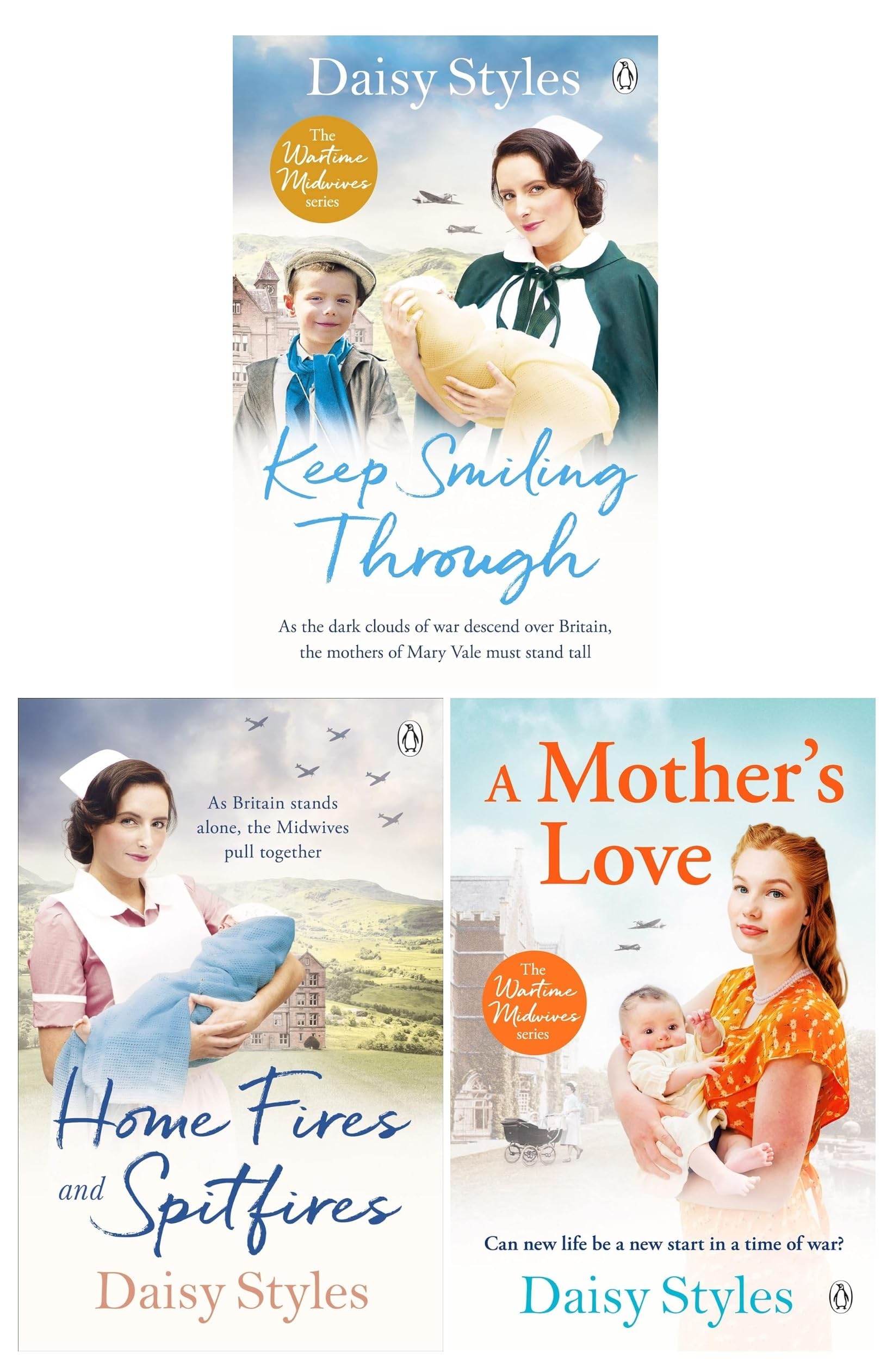 Daisy Styles Wartime Midwives Series 3 Books Collection Set (A Mother's ...