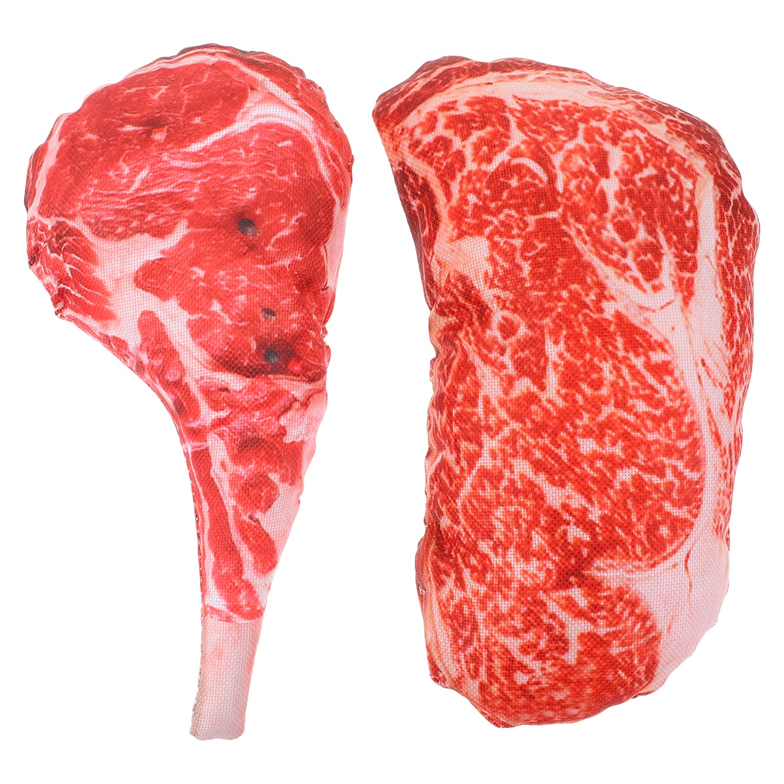 Pet Supplies : NUOBESTY 2Pcs Dog Chew Toys Dolls Artificial Steak Dog ...
