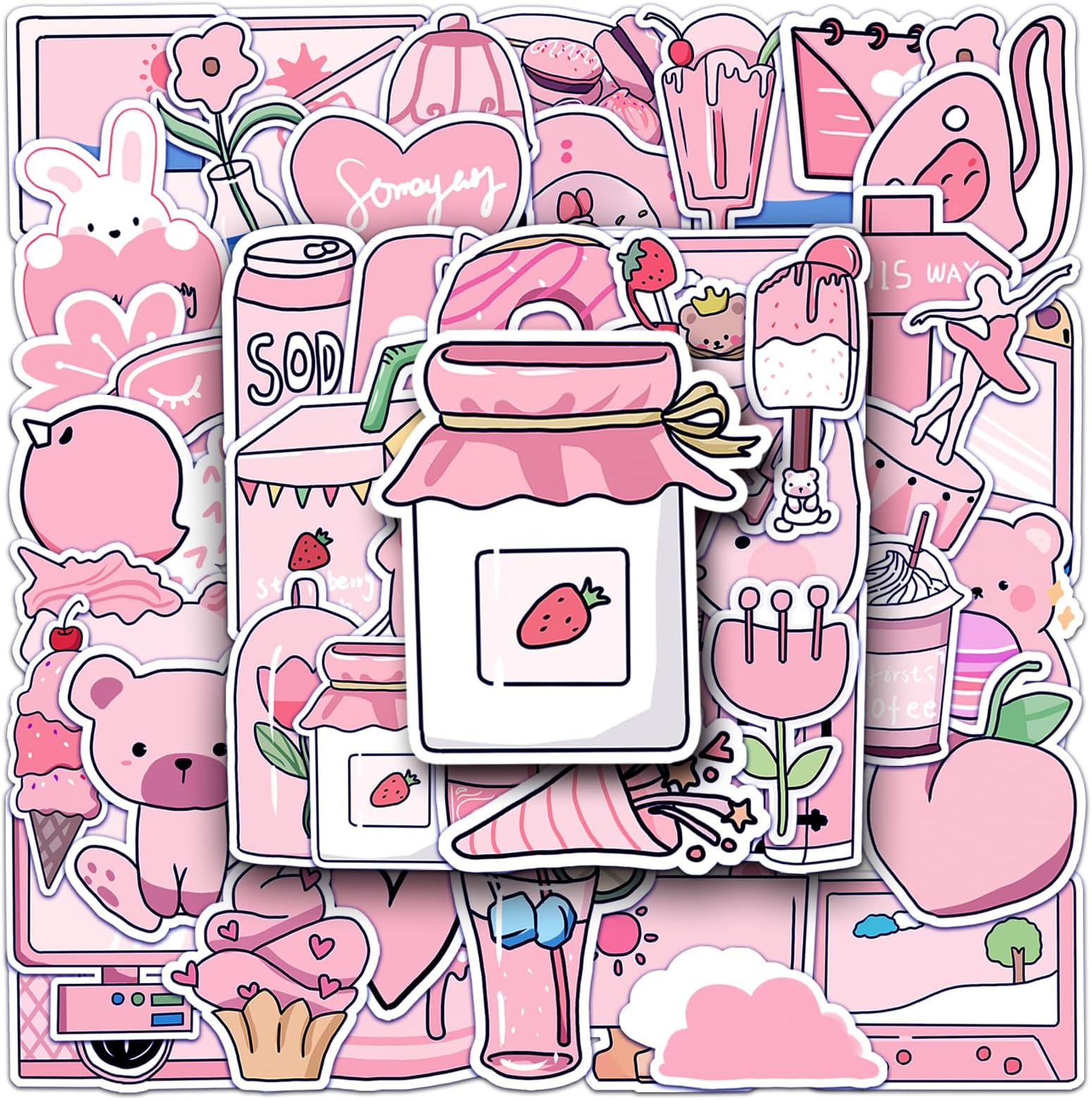 Amazon.com: 50PCS Music Stickers Singer Stickers Tour Stickers for ...