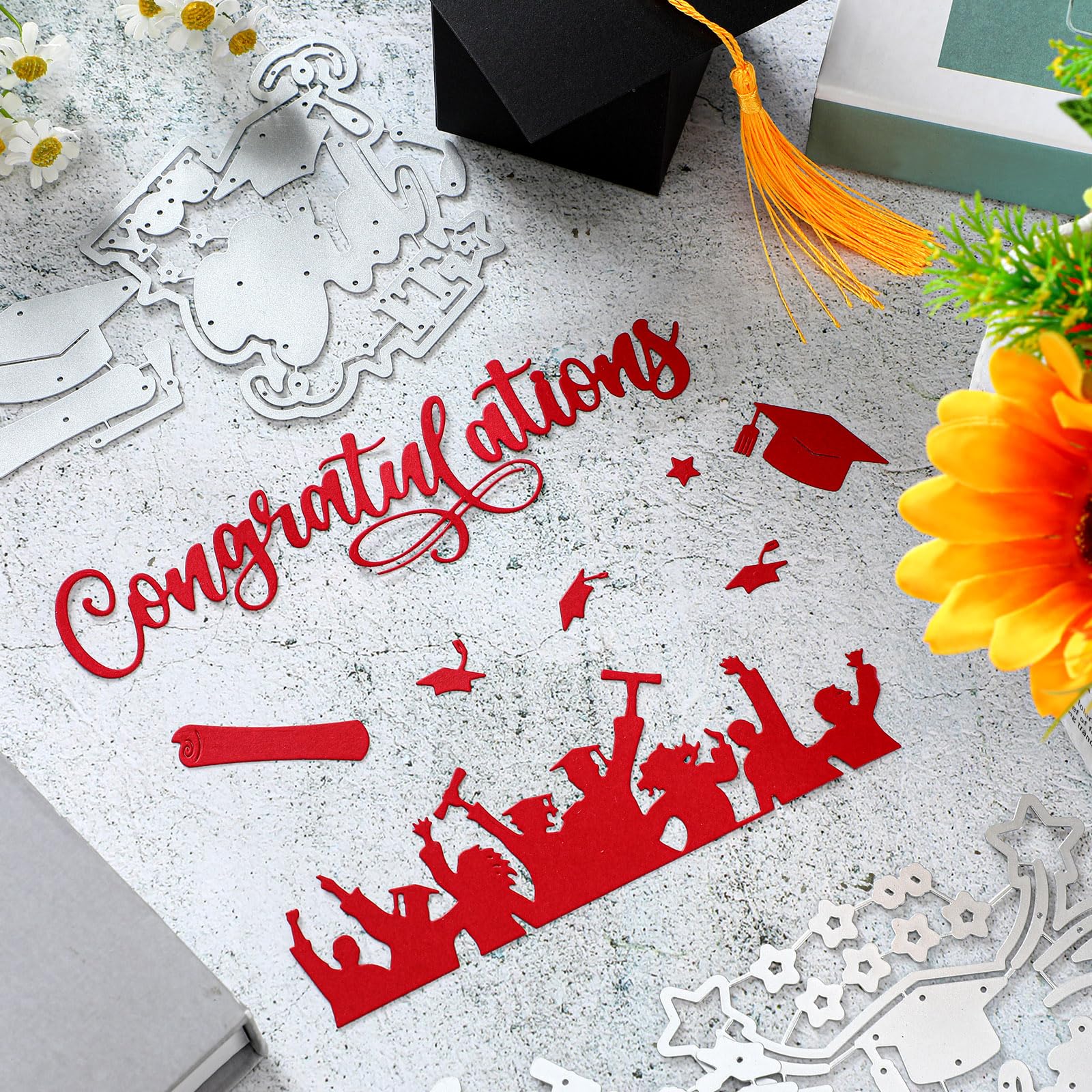 Snapklik.com : 5 Pcs Graduates 2025 Die Cuts For Card Making Metal ...