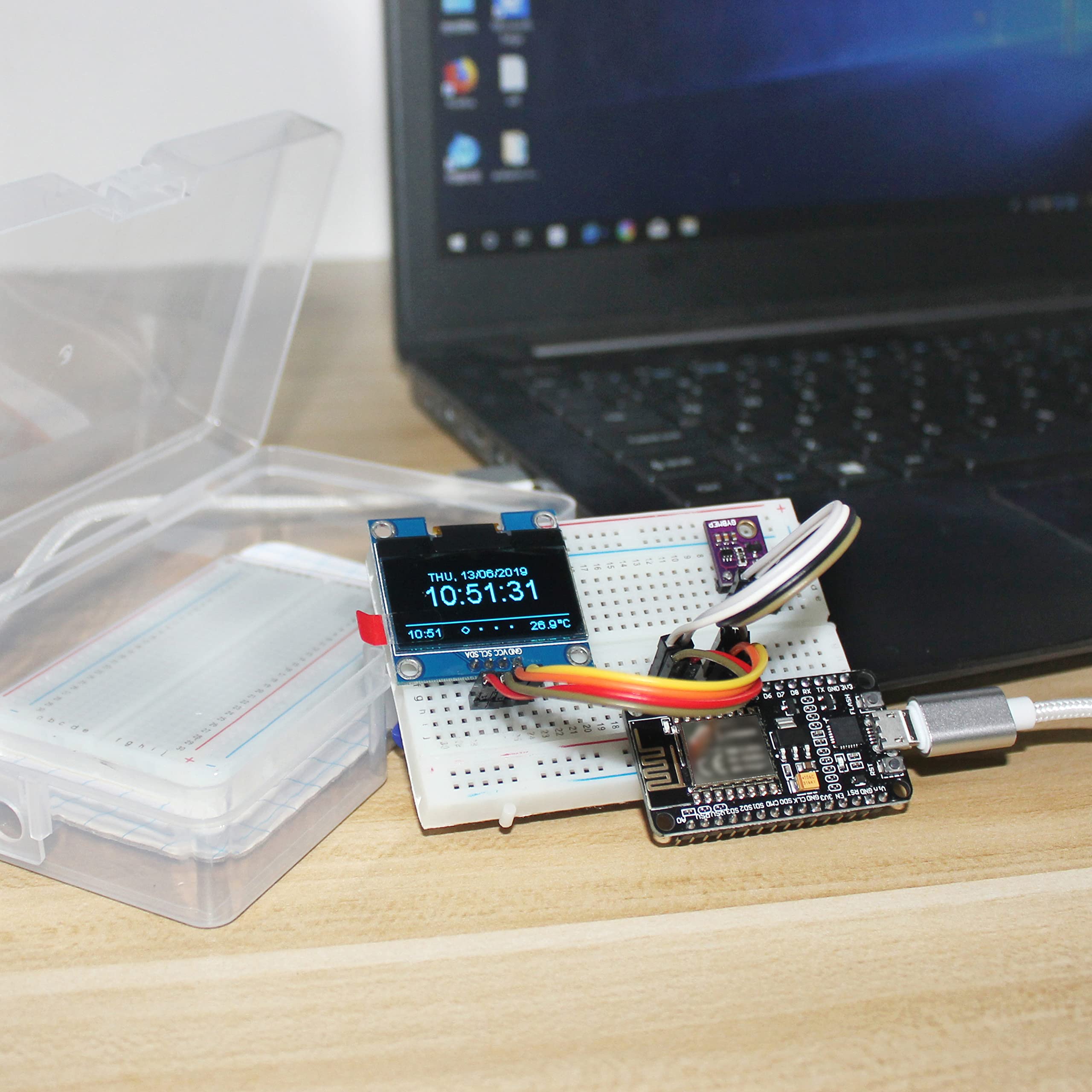 Esp8266 Weather Station Tutorial For Interfacing Bme280 Sensor Esp8266 7344