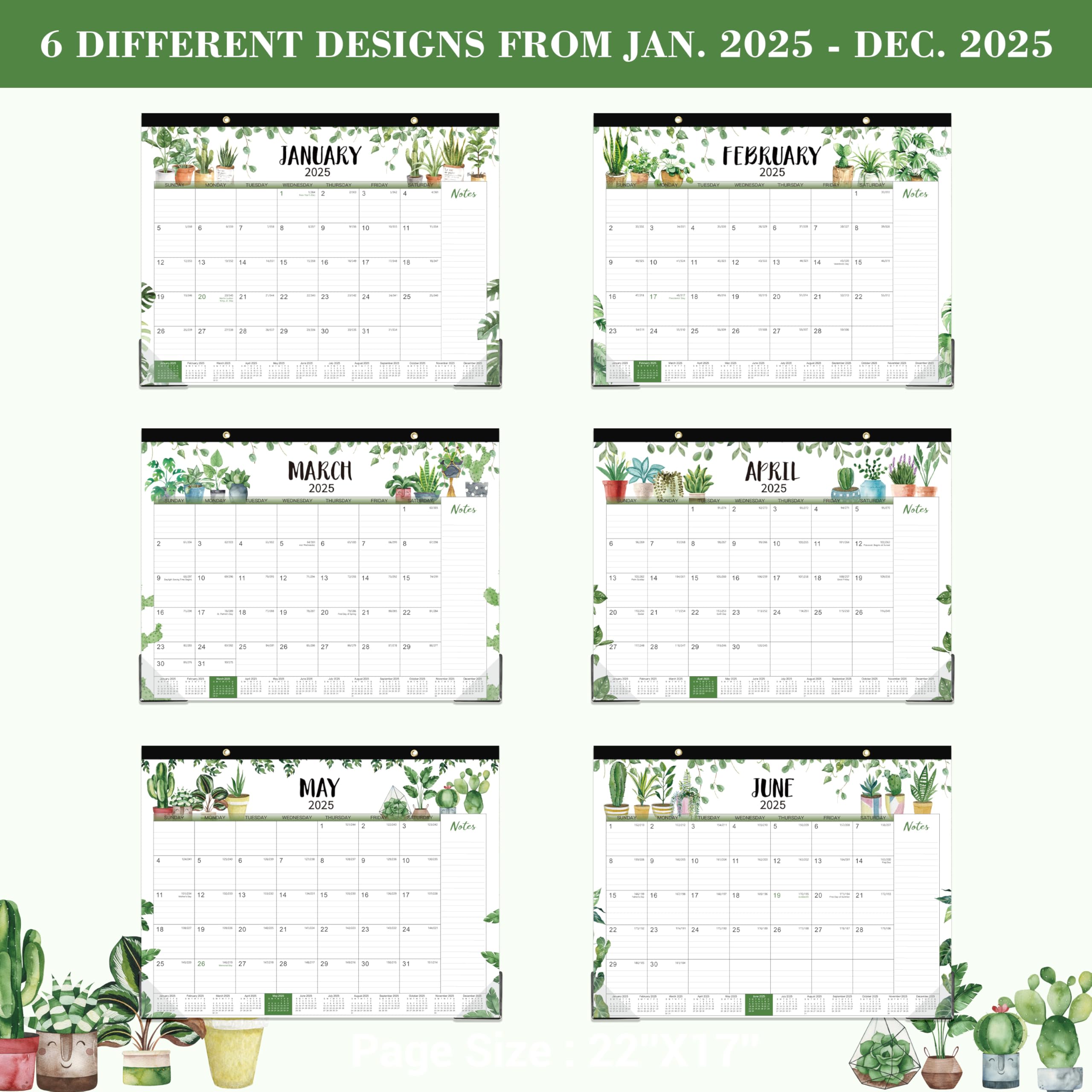 Snapklik.com : 2025 Desk Calendar - 2025 Large Desk Calendar 22x17
