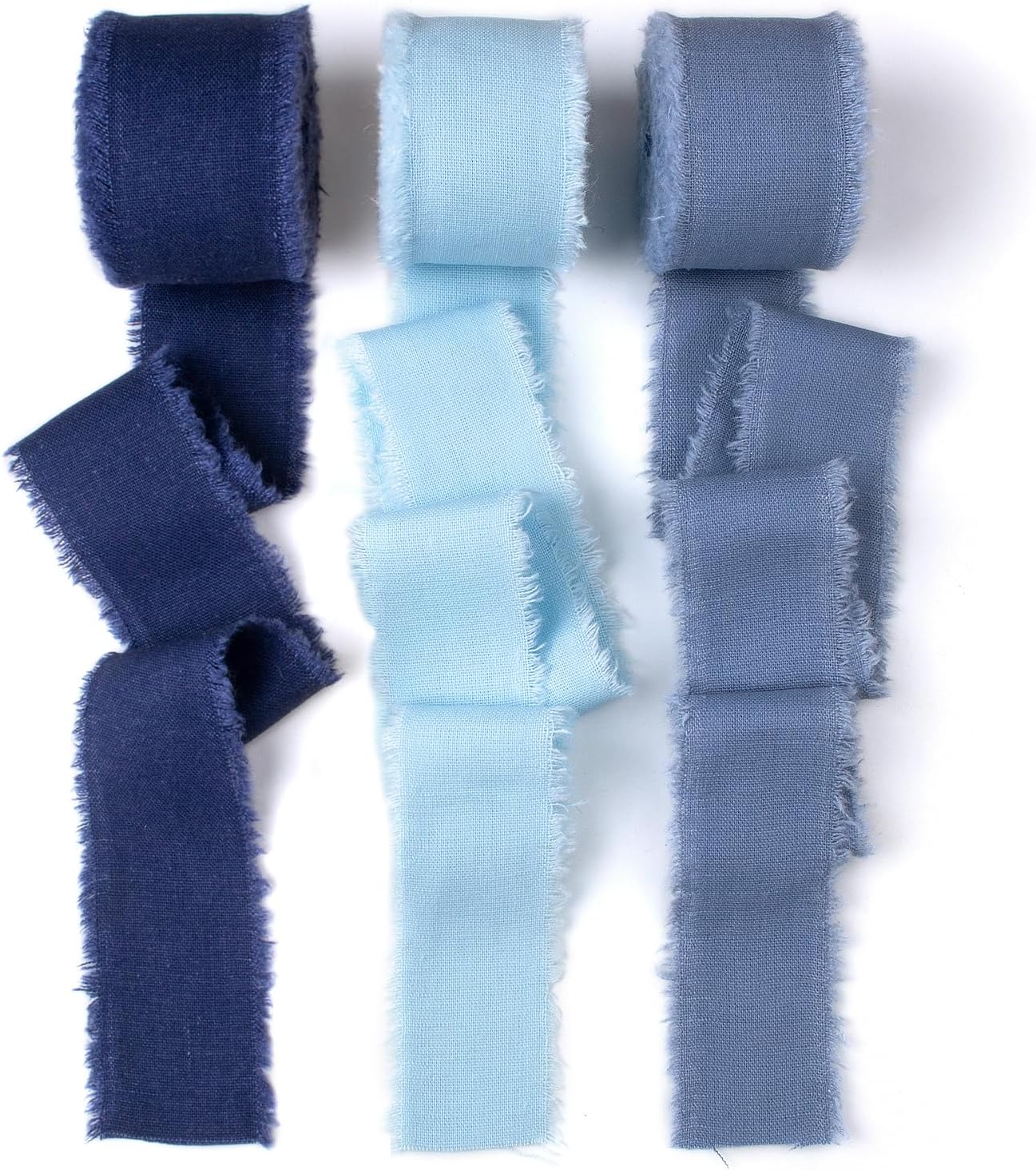 Amazon.com: Lyrow Brown Cotton Linen Ribbons 1.5" x 40 yd Frayed Fringe ...