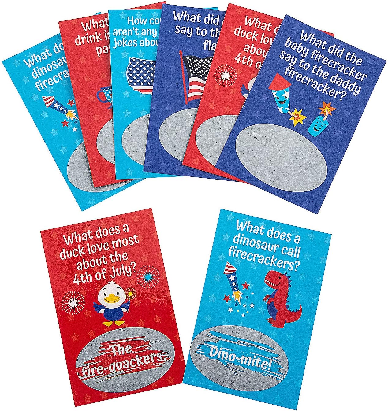 Amazon.com: Patriotic Joke Scratch-Off Cards - 50 Pieces : Toys & Games
