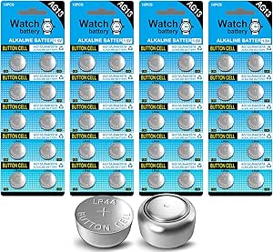 SJ 40Pcs LR44 AG13 357 303 SR44 A76 Battery 1.5V Button Coin Cell ...