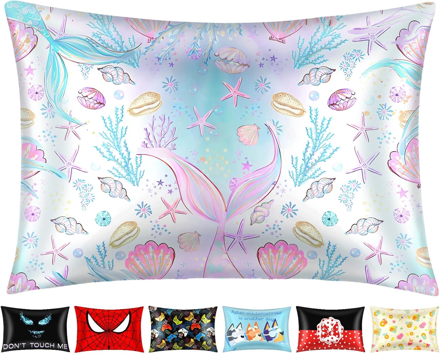 Amazon.com: Miss Adola 1 Pack Kids Pillowcase Mulberry 30"x20" Queen ...