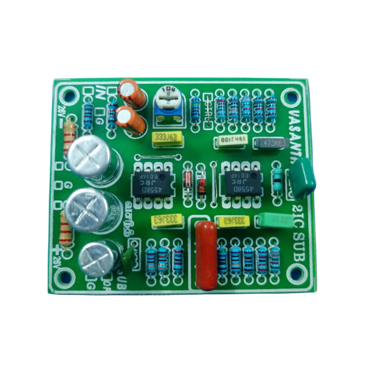 Subwoofer pre Board kit for amplifire 24V to 36 VDC dual supply ...