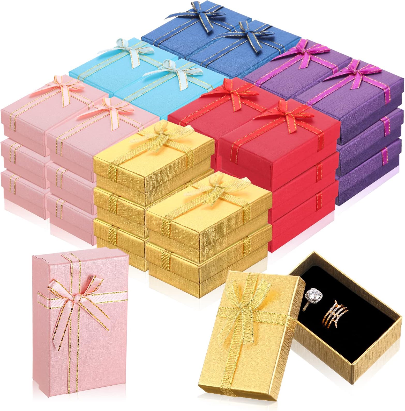 Amazon.com: Kenning 48 Pcs Gifts Box Set Empty Jewelry Gift Boxes ...