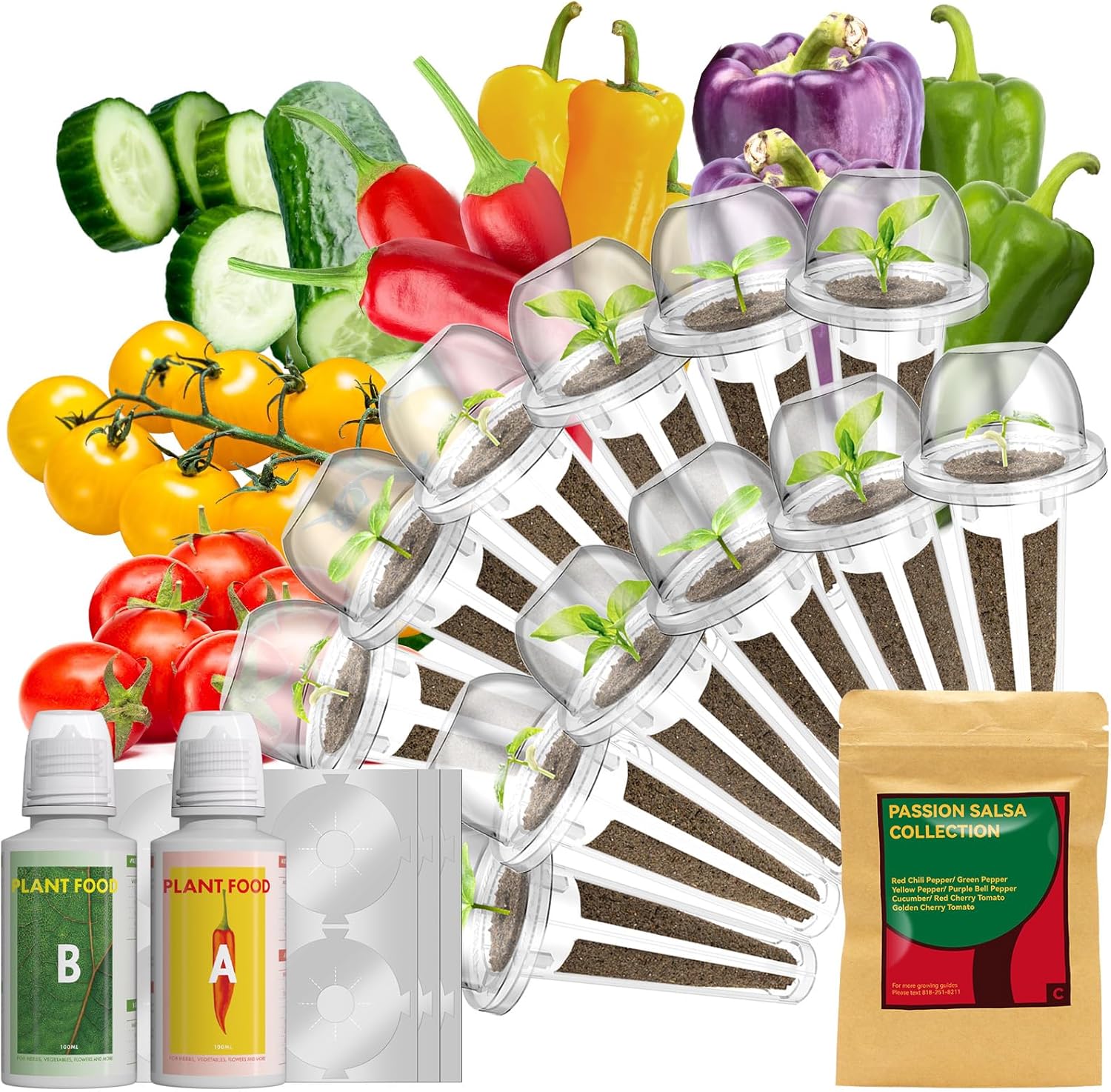 Amazon.com : LYKOCLEAN Cherry Tomato Seed Pod for AeroGarden, idoo ...