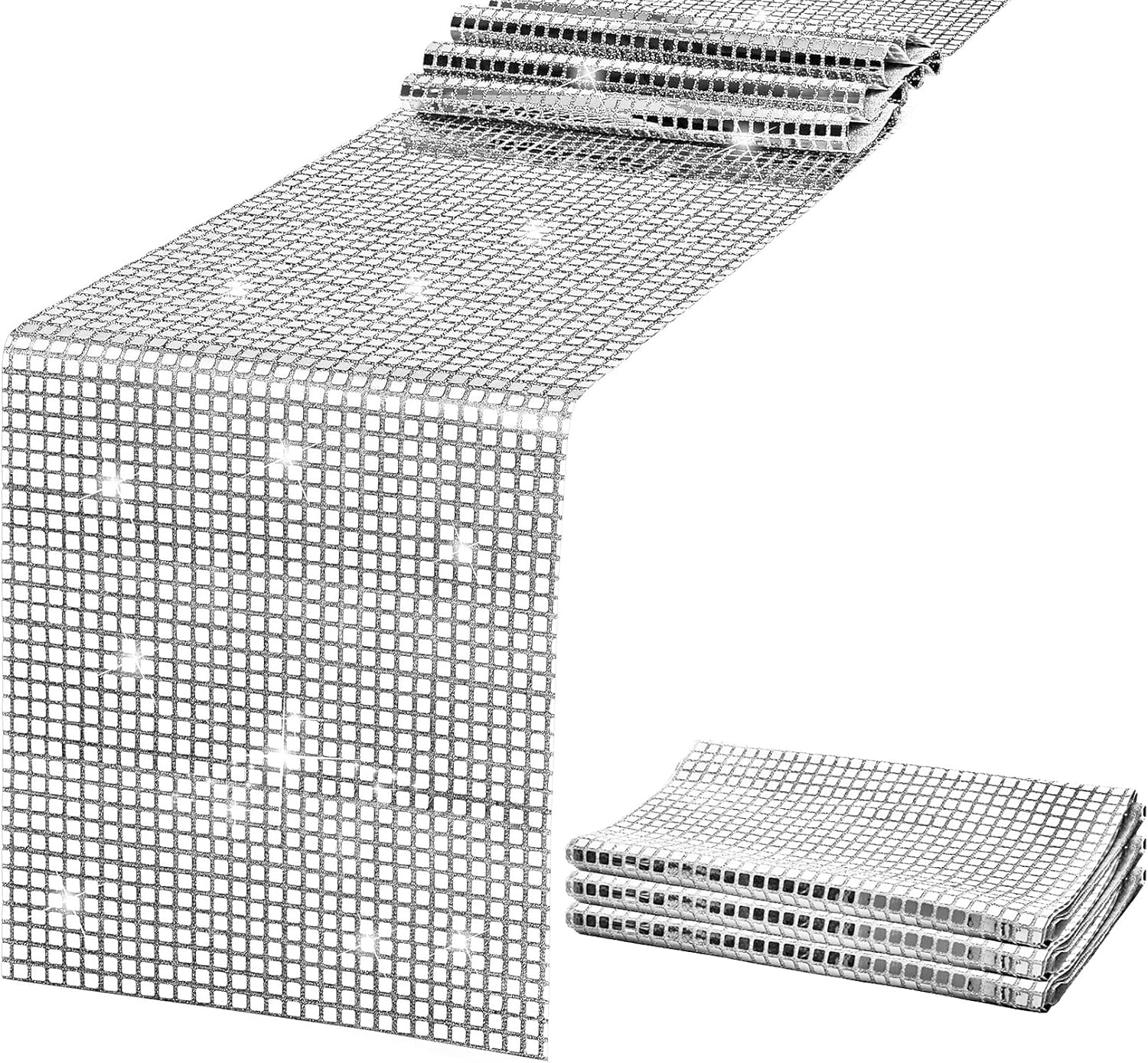 Amazon.com: Nicunom 3 Pack 12 x 108 Inches Disco Party Table Runner ...