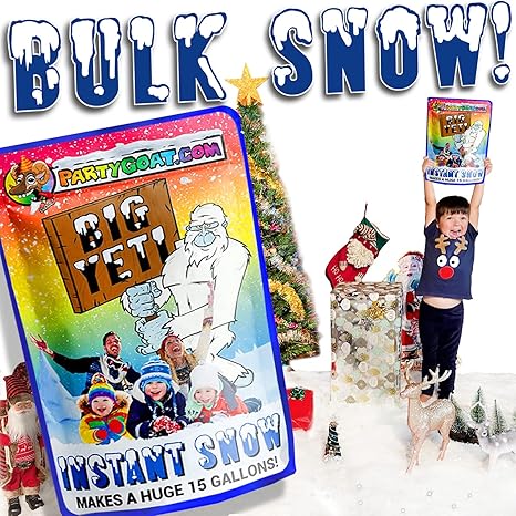 Amazon.com: BULK INSTANT SNOW powder! Makes a HUGE 15 Gallons of ...