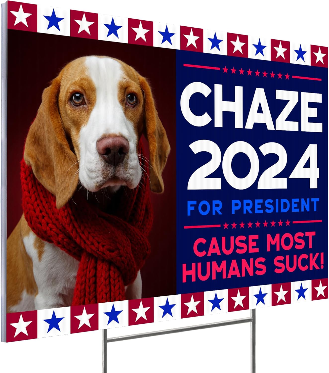 Amazon.com : 24"x18" Double Sided Custom Funny Political Yard Signs ...