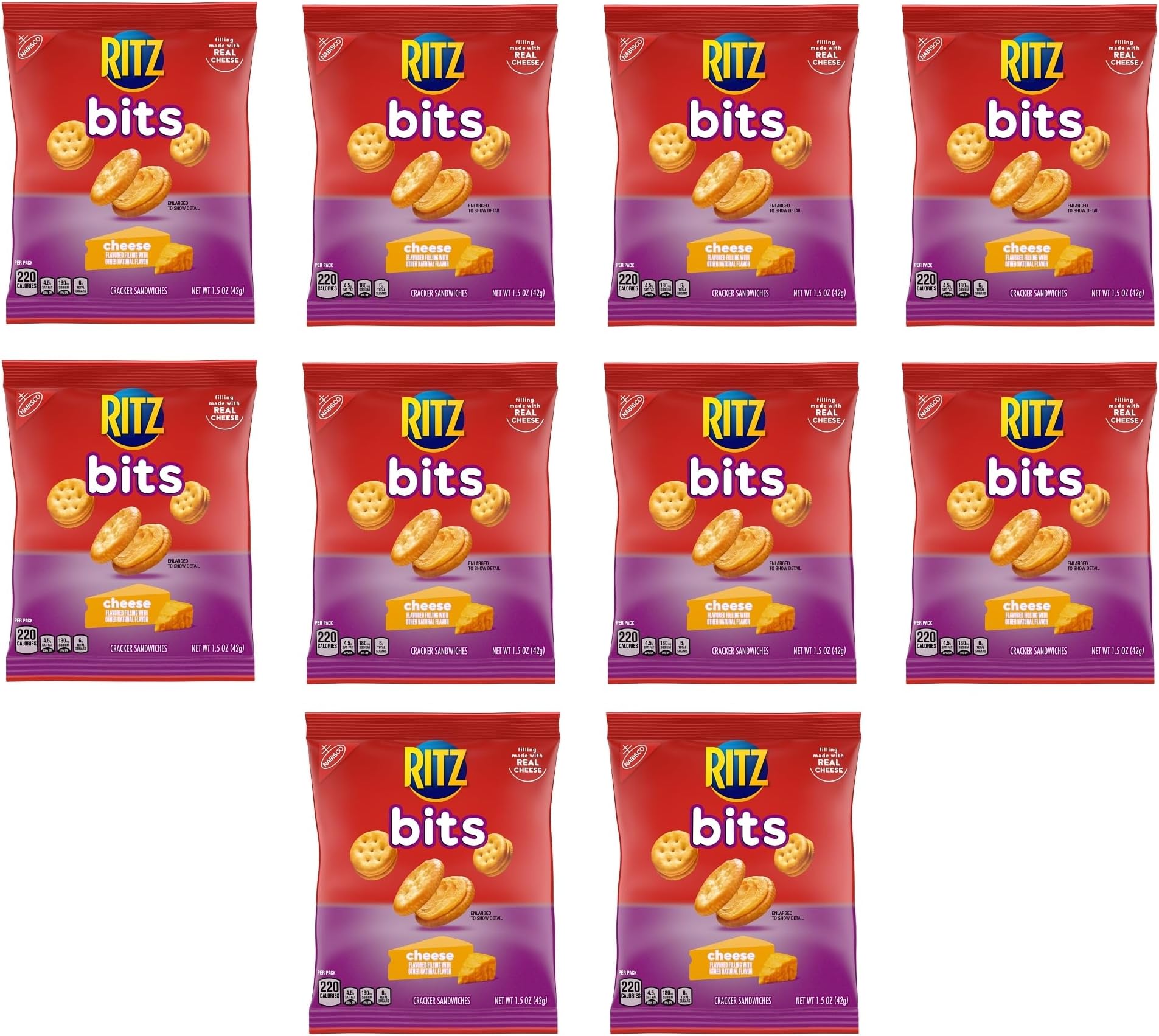 Amazon.com: RITZ Bits Cheese Sandwich Crackers, 8.8 oz