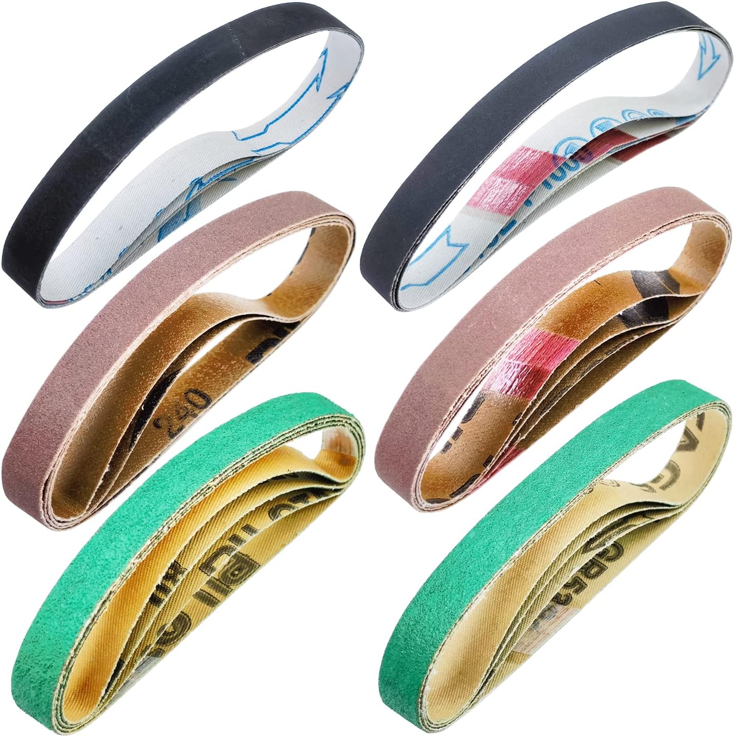 Amazon.com: Tockrop 24 Pack 1/2" x 12" Replacement Sharpening Belt Kit ...