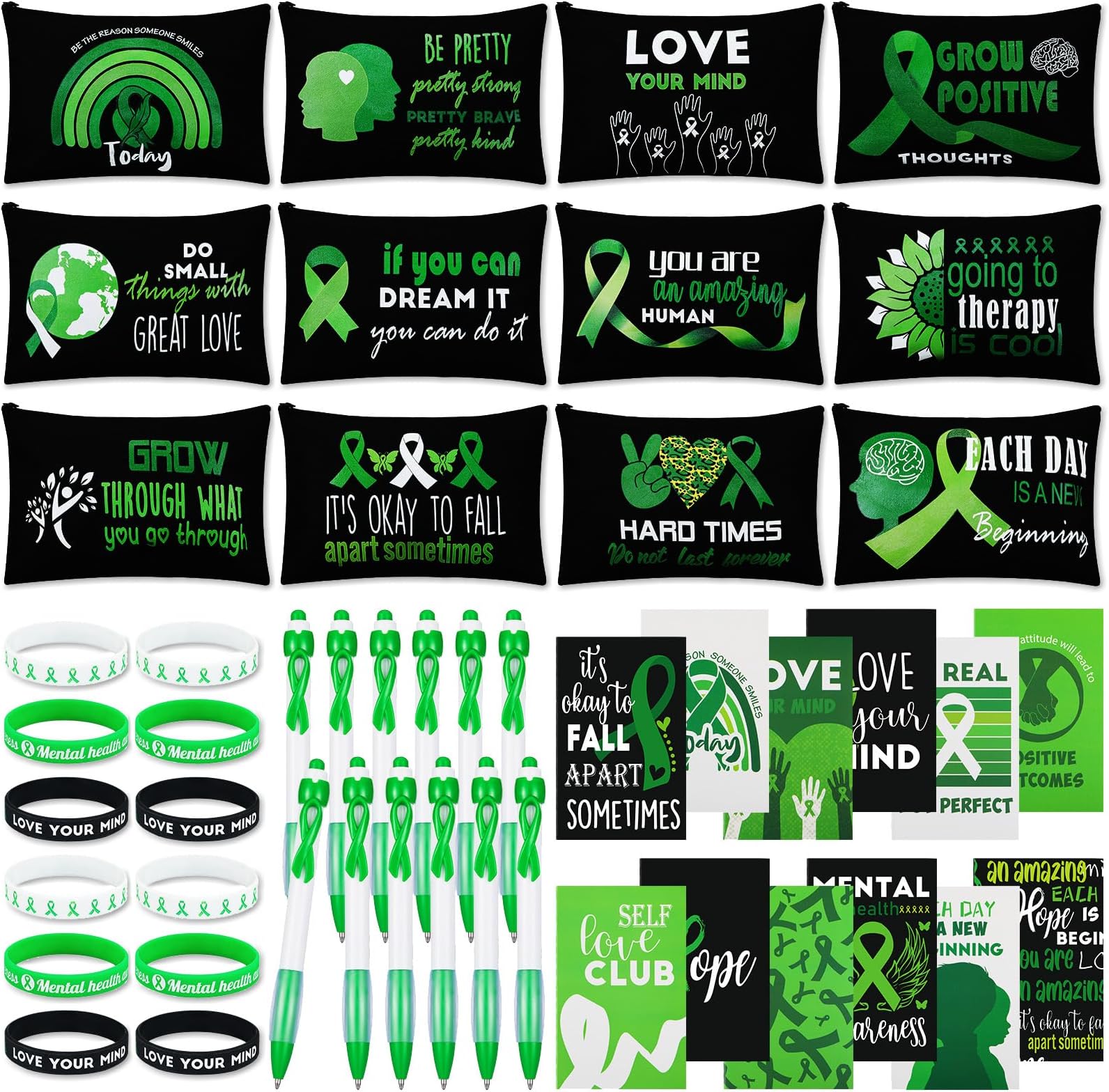 Amazon.com : Yeaqee 48 Pcs Mental Health Awareness Appreciation Gift ...