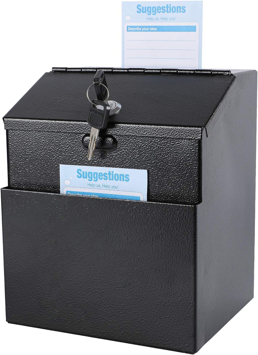Amazon.com : ZENFUN Wooden Suggestion Box with 50 Free Suggestion Cards ...