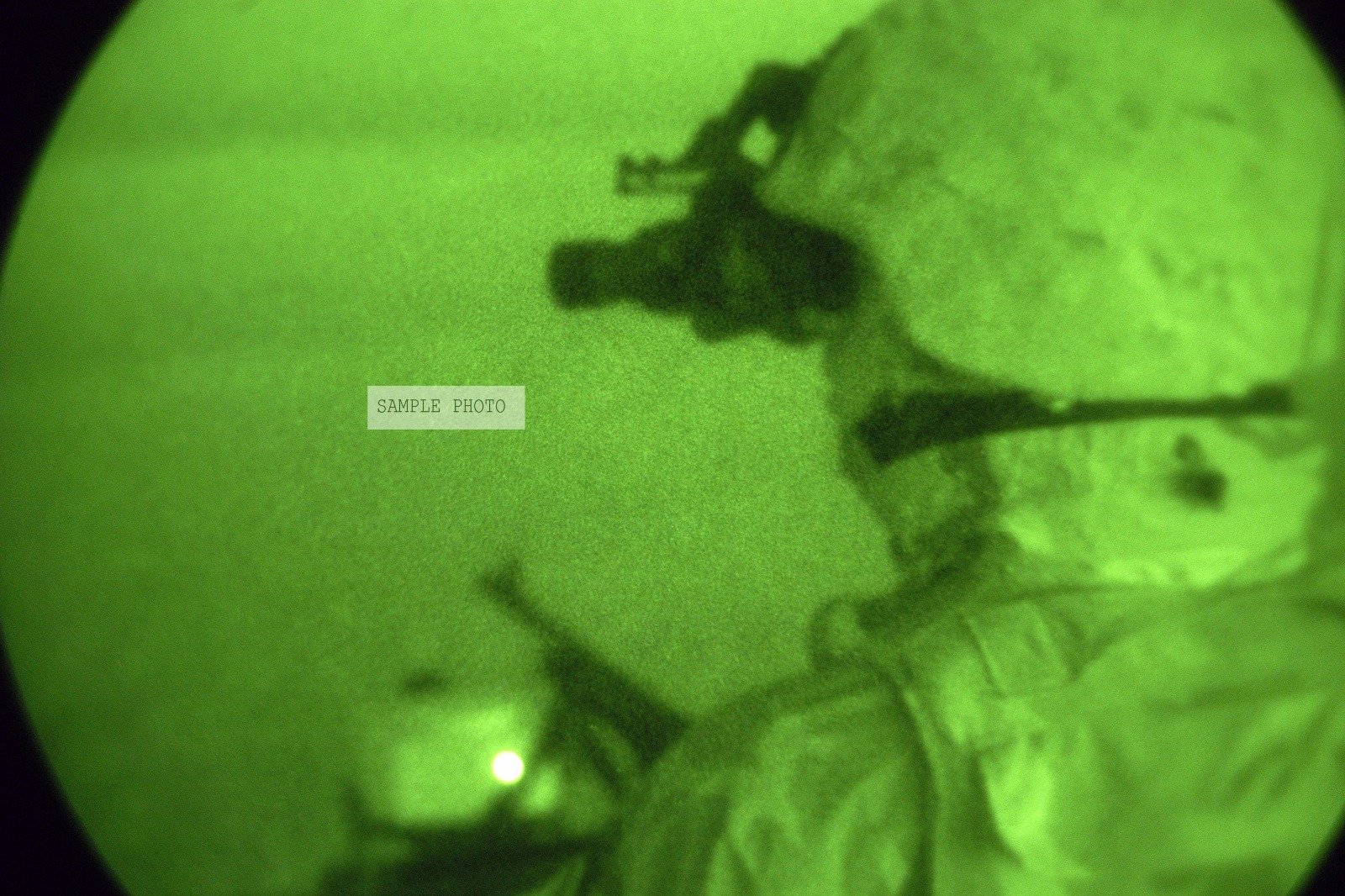 Buy Photo Night vision light enhanced photography showing US Marine ...