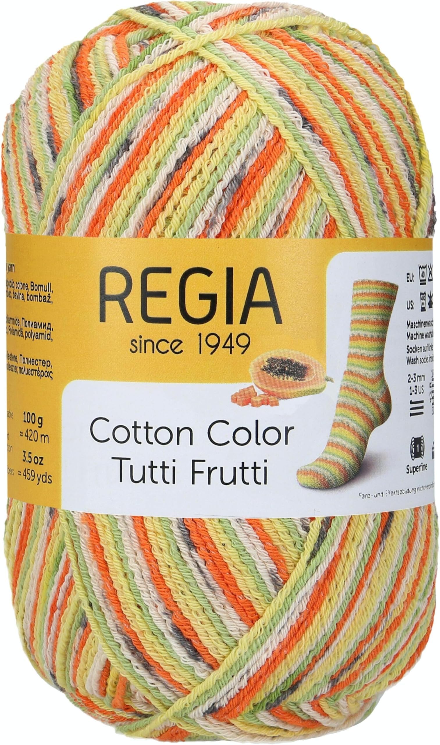 Amazon.com: Regia Cotton Tutti Frutti Color 2417 Papaya