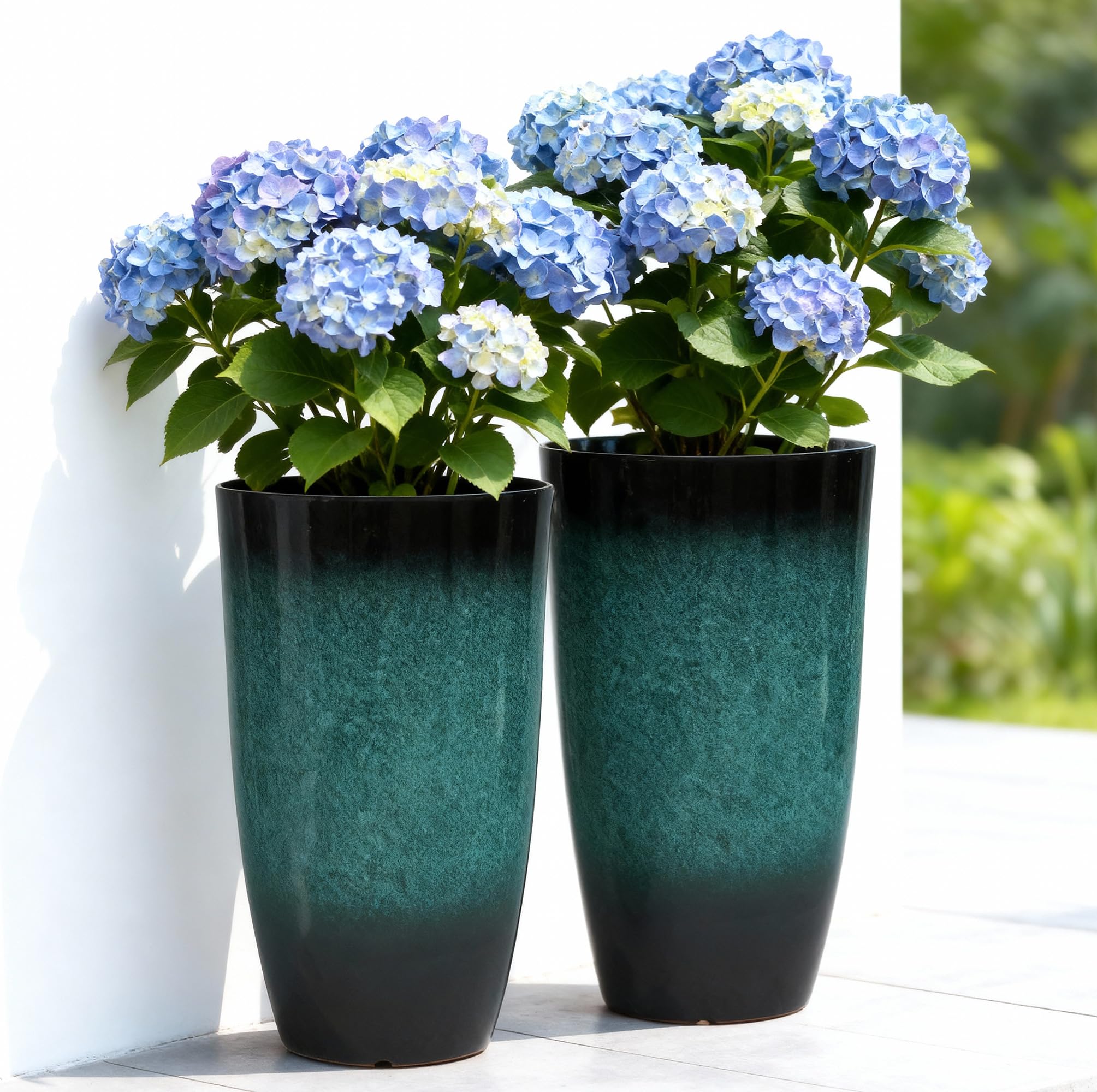 7 Best Large Ceramic Outdoor Planters | 23.8" Tall Planters
